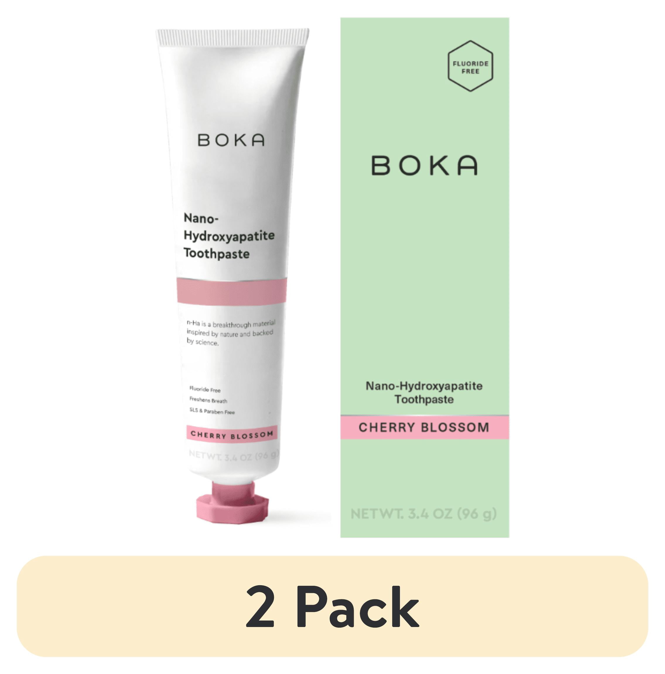 (2 pack) Boka Fluoride Free Toothpaste, Nano Hydroxyapatite Toothpaste ...