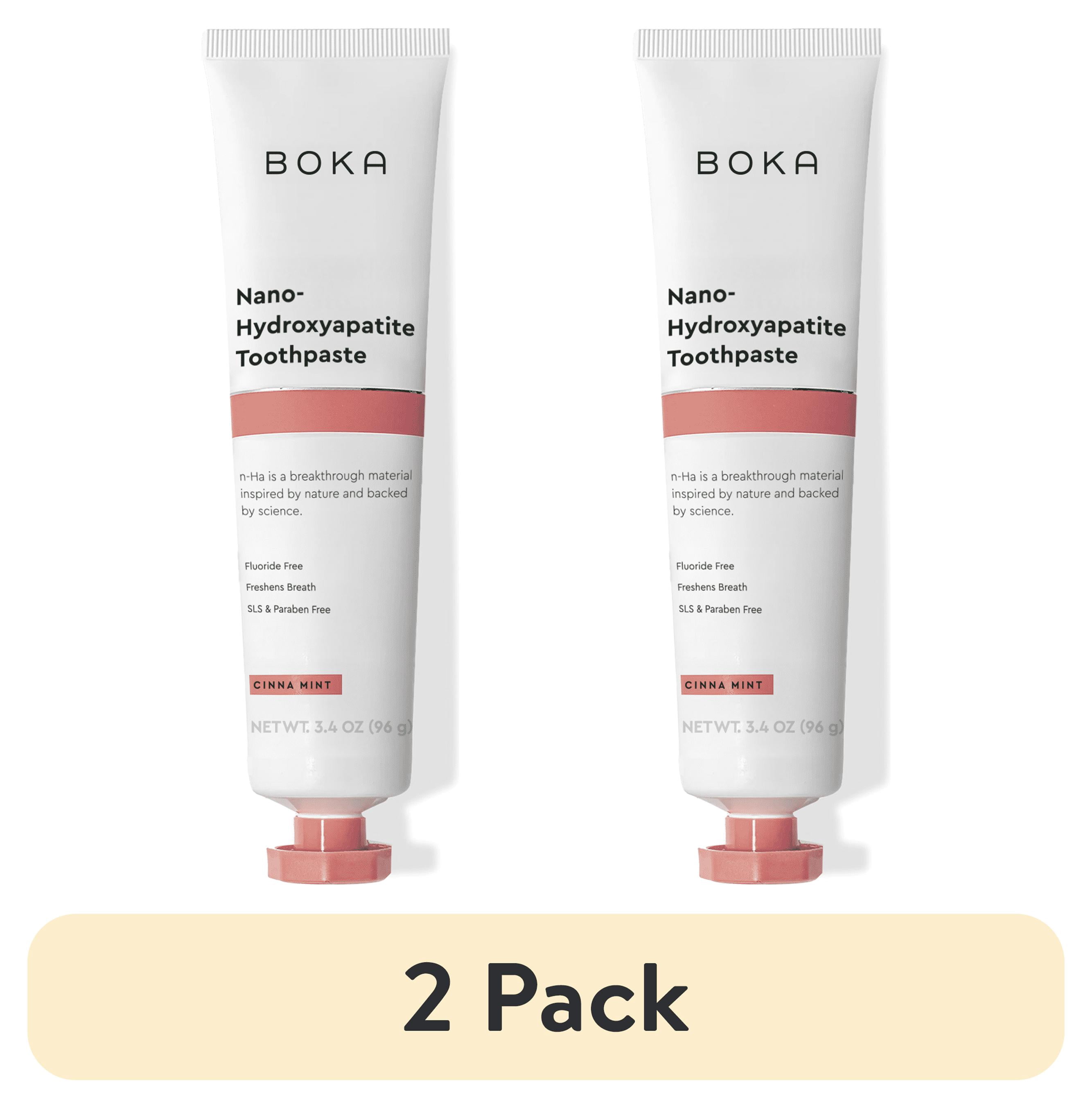 (2 pack) Boka Fluoride Free Toothpaste, Nano-Hydroxyapatite Toothpaste ...