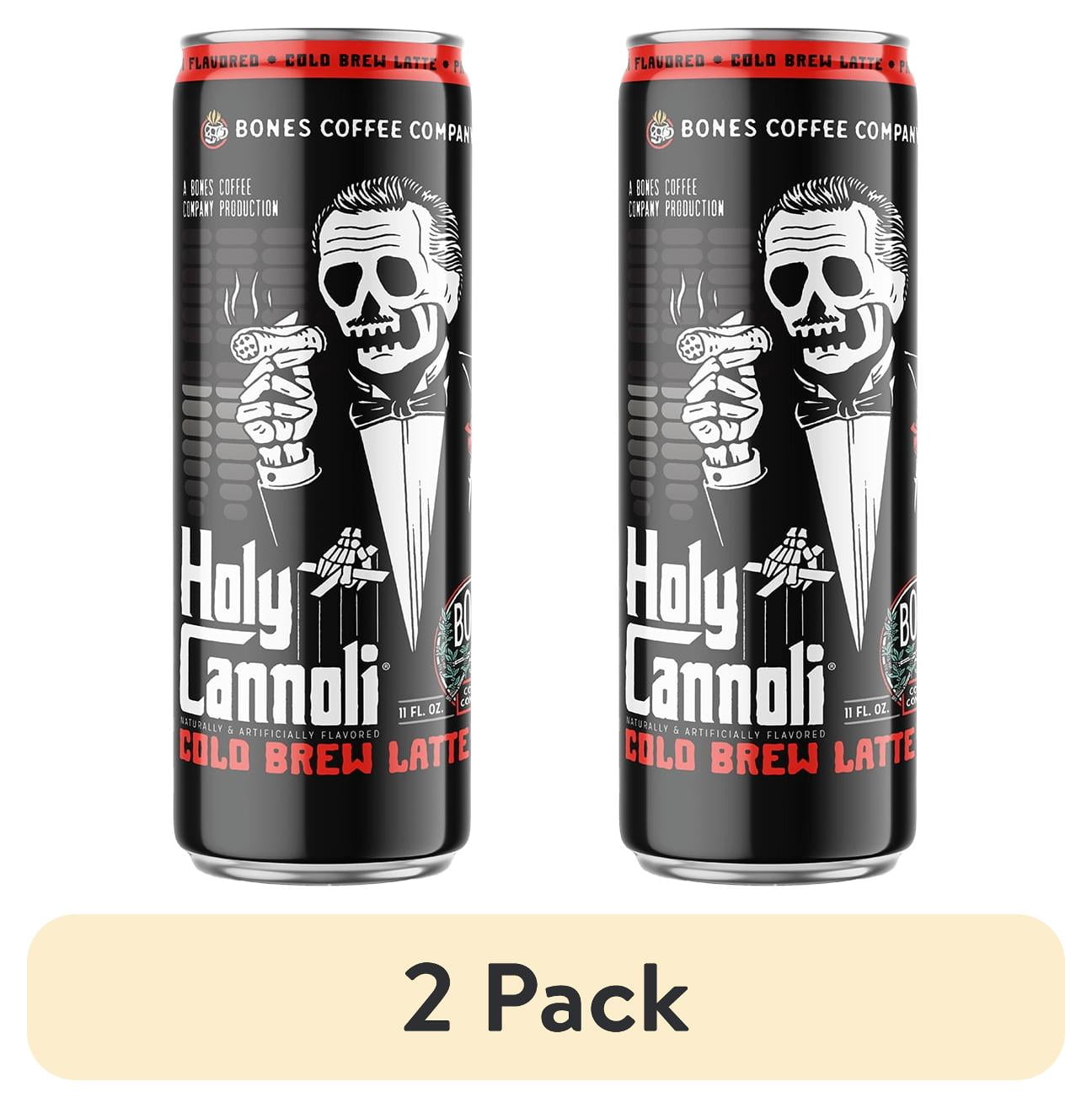 (2 pack) Bones Coffee Company Ready to Drink Cold Brew Holy Cannoli ...