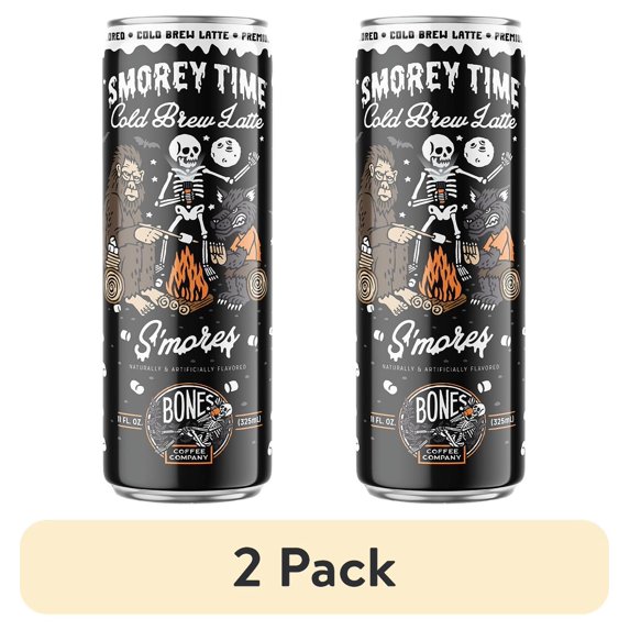 (2 pack) Bones Coffee Company Ready to Drink Cold Brew , S’mores ...