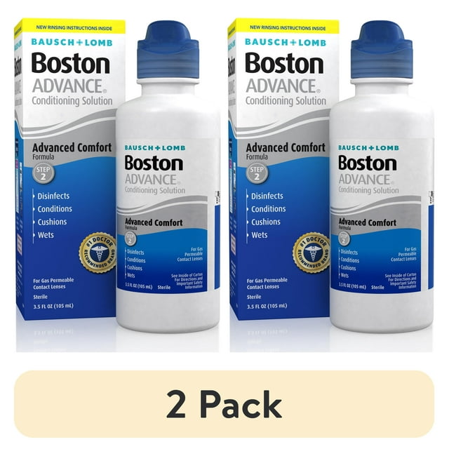 (2 pack) Boston ADVANCE Conditioning Contact Lens Solution for Rigid ...