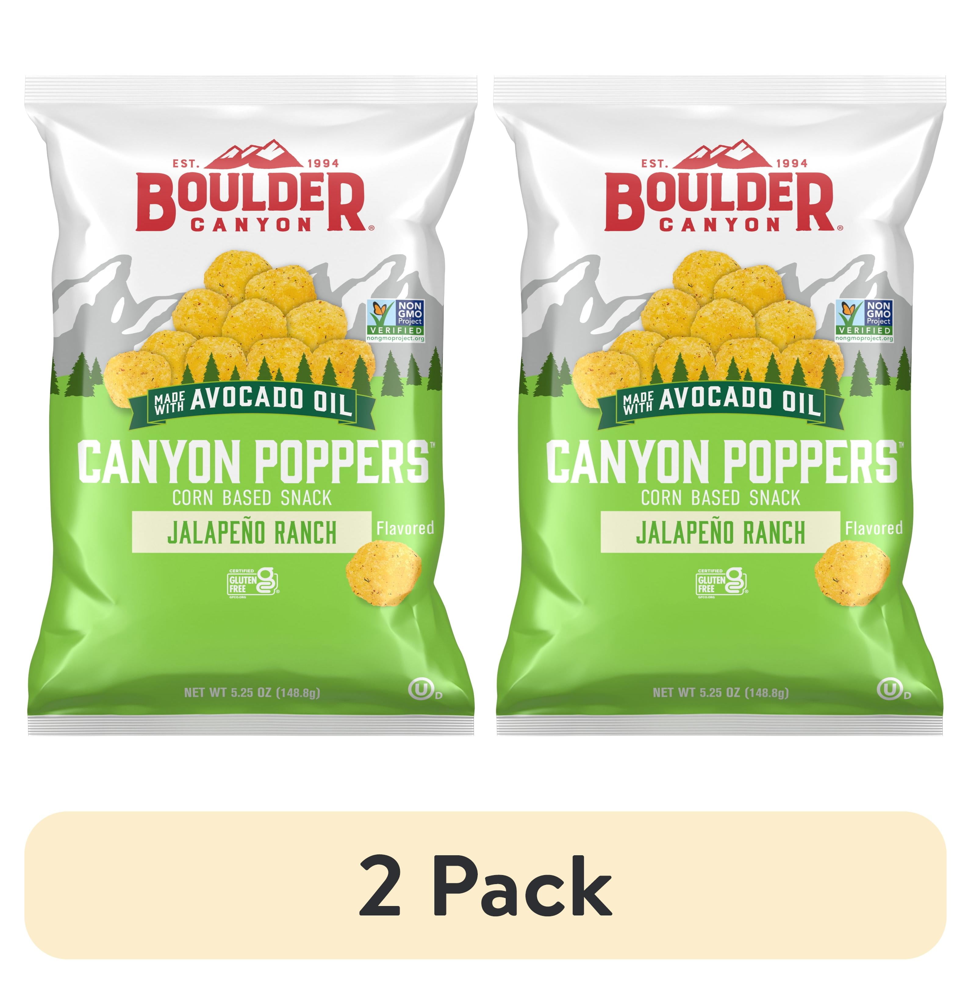(2 pack) Boulder Canyon Jalapeno Ranch Canyon Poppers, 5.25oz Bag ...
