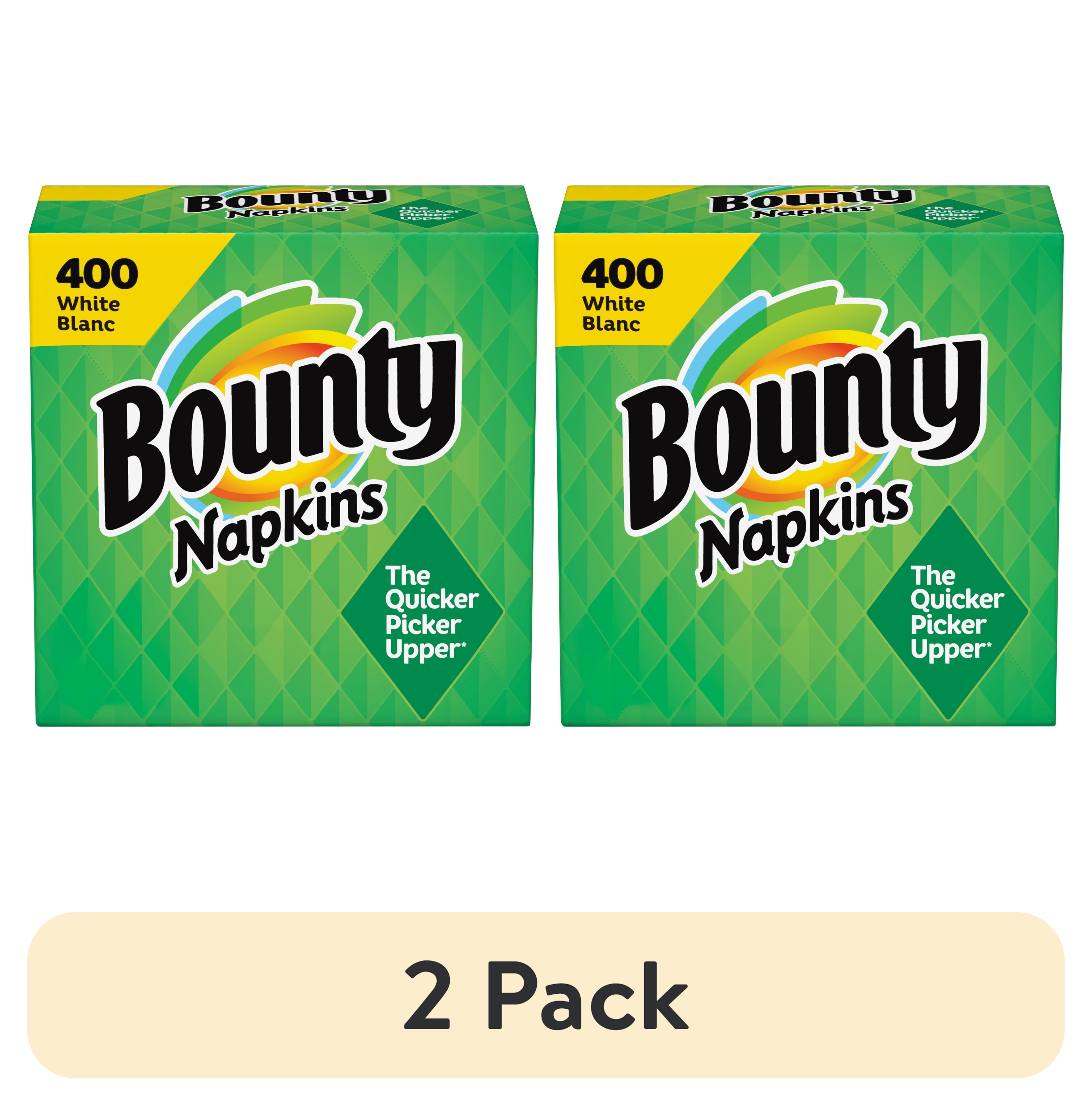 (2 pack) Bounty Paper Napkins, White, 400 Count - Walmart.com