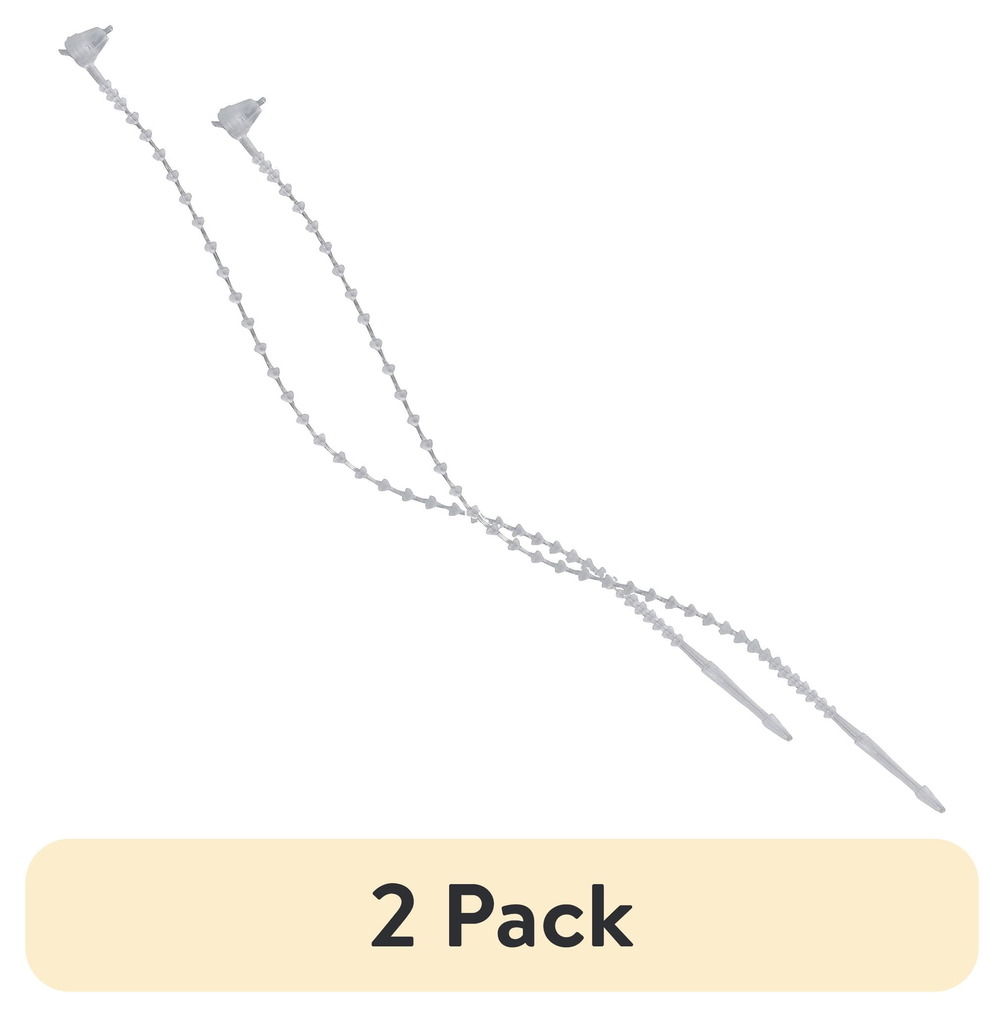 (2 pack) Box Partners Beaded Security Ties 5" White 5000/Case CTBS5A ...