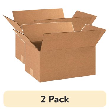 Box Partners Kraft Easy-Fold Mailers, Shipping Package Size 20" x 16" x ...