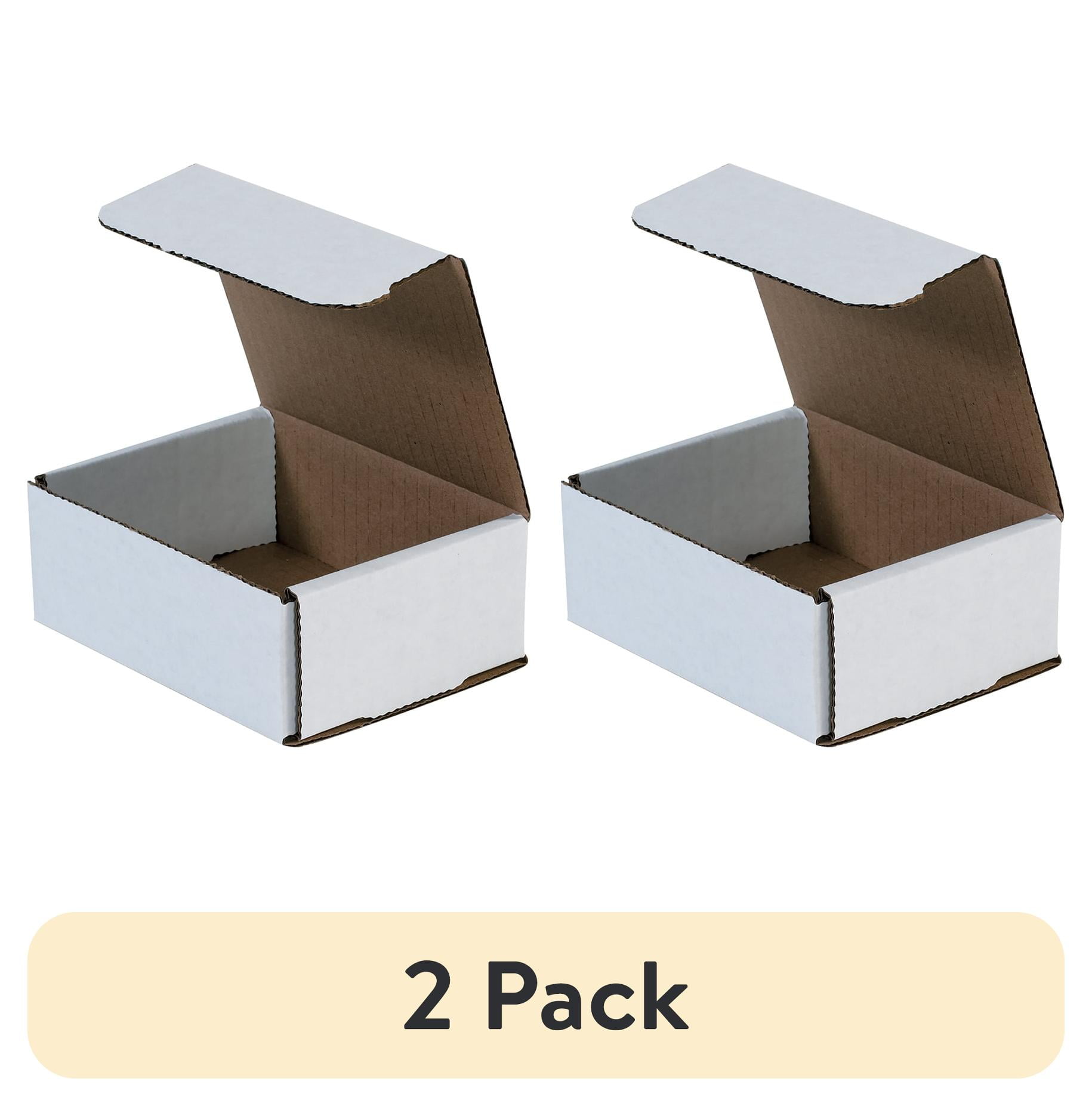 (2 pack) Box Partners Corrugated Mailers 5" x 4" x 2" White 50/Bundle ...