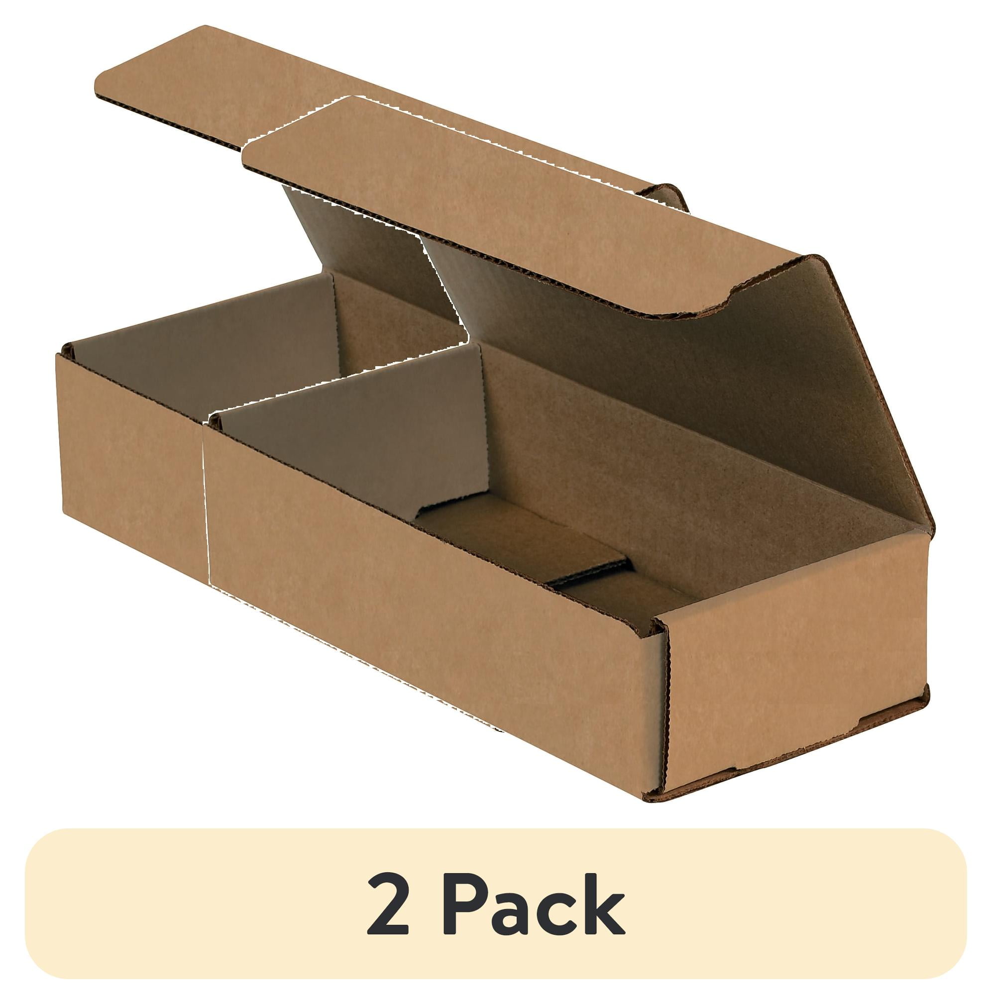 (2 pack) Box Partners Corrugated Mailers 8" x 4" x 2" Kraft 50/Bundle ...