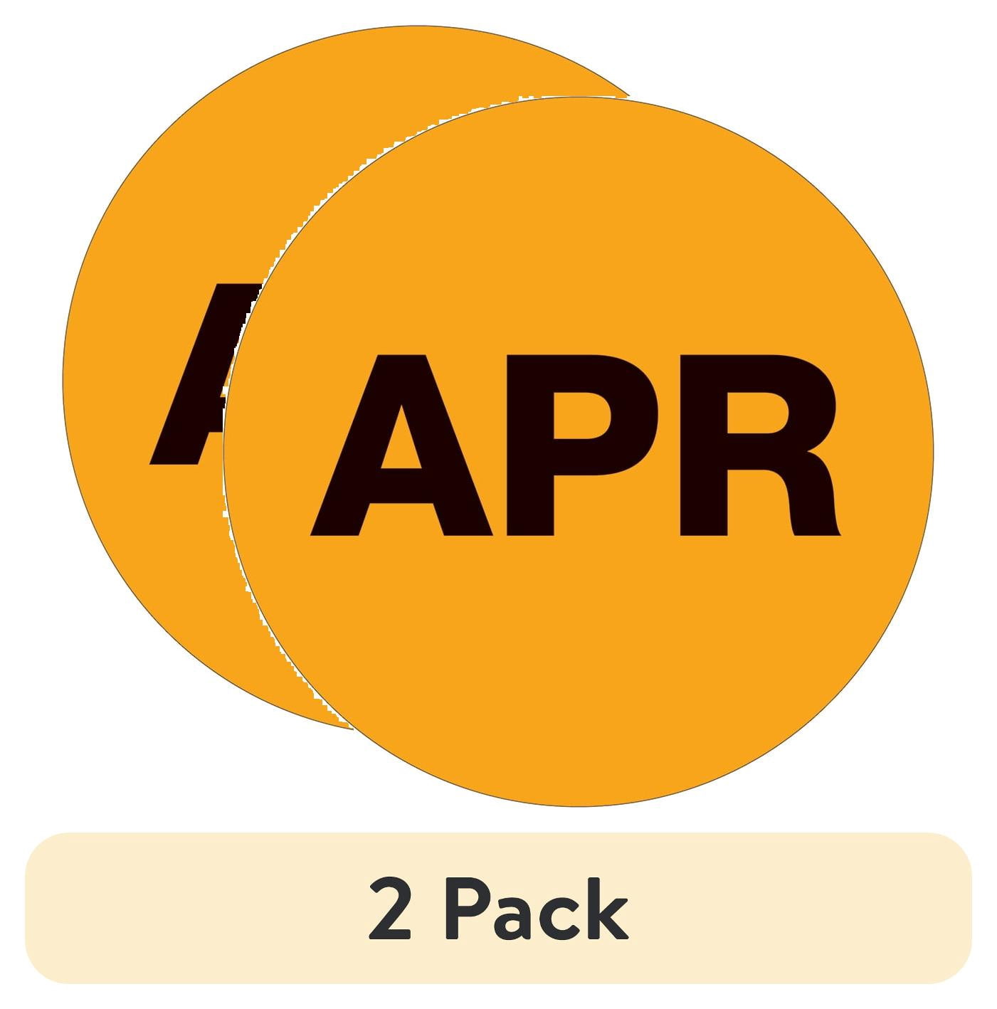 (2 pack) Tape Logic Label,Month,APR,2" Circle DL6738 - Walmart.com