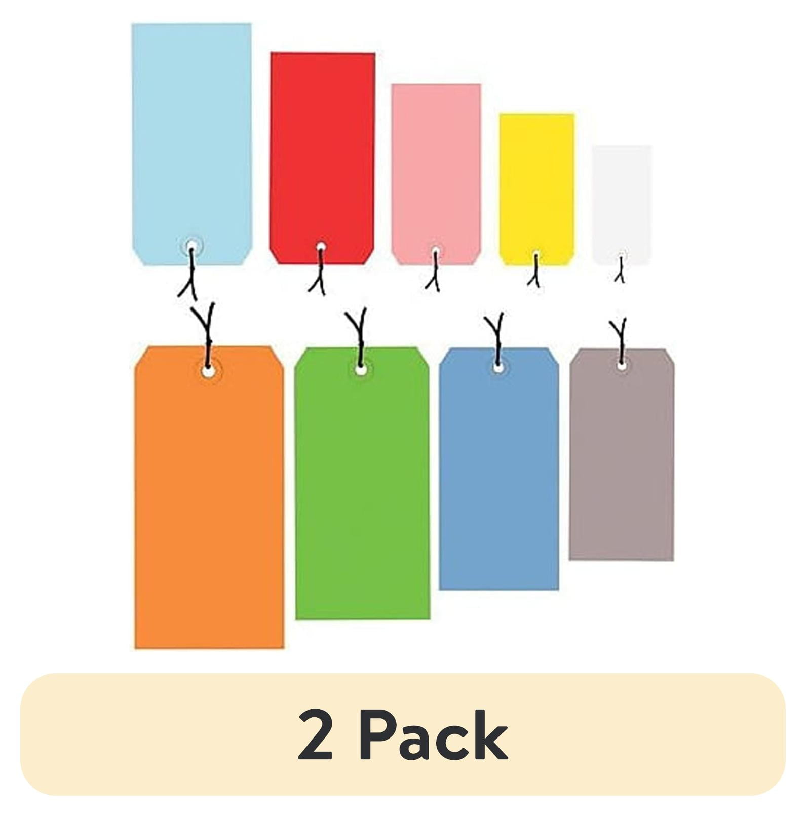 (2 pack) Box Partners Shipping Tags Pre-Strung 13 Pt. 2 3/4" x 1 3/8 ...