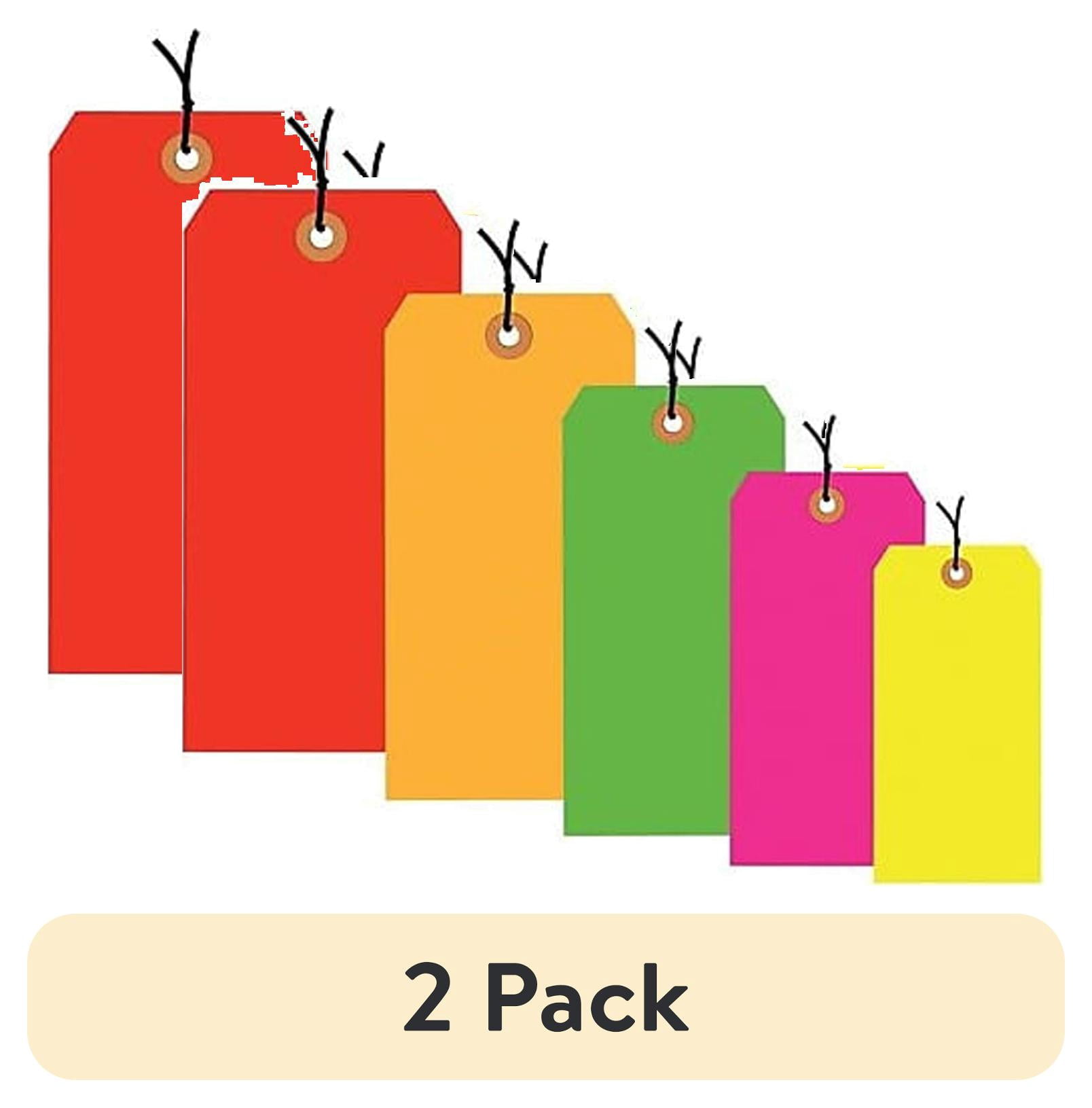 (2 pack) Box Partners Shipping Tags Pre-Strung 13 Pt. 3 1/4" x 1 5/8 ...