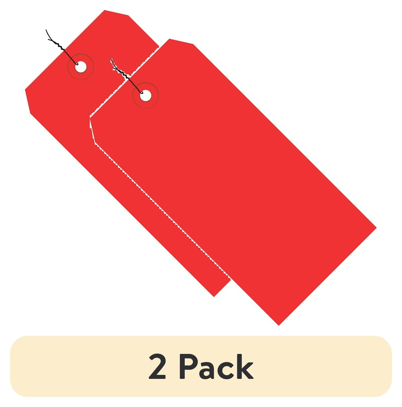 (2 pack) Box Partners Shipping Tags Pre-Wired 13 Pt. 2 3/4" x 1 3/8 ...