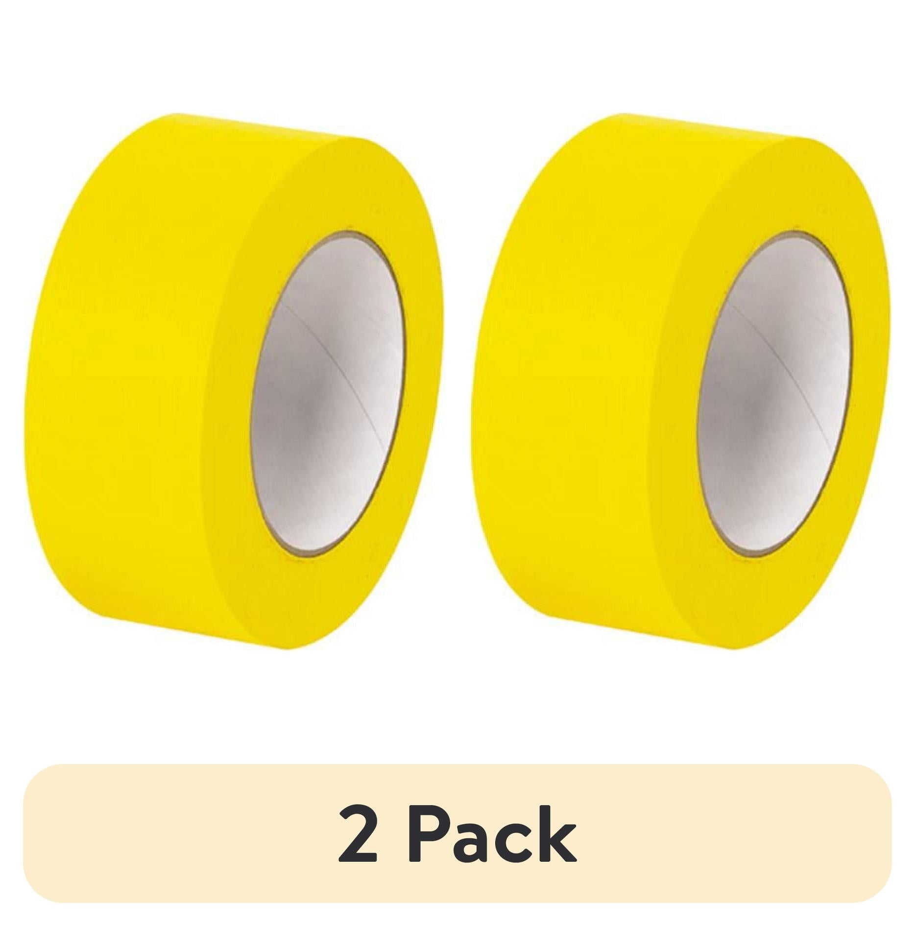 (2 pack) Box Partners T934003Y .75 in. x 60 yds. Yellow Intertape- PF3 Masking Tape - Walmart.com
