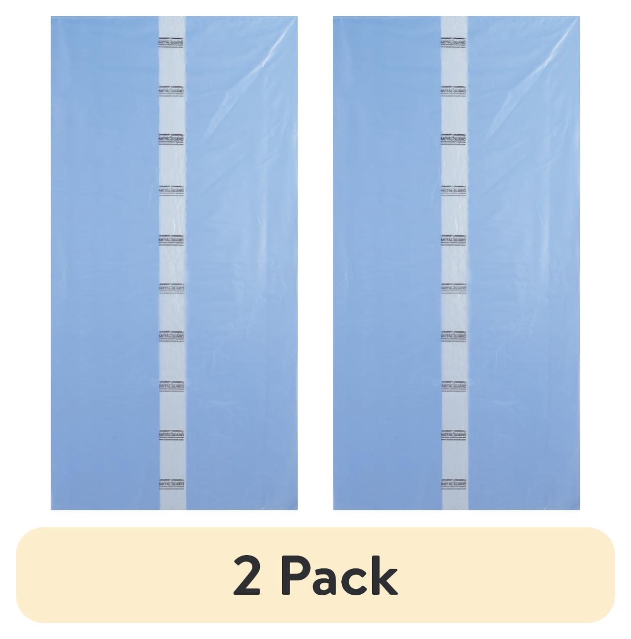 (2 pack) Box Partners VCI Gusseted Poly Bag 4 Mil 14" x 10" x 25" Blue ...