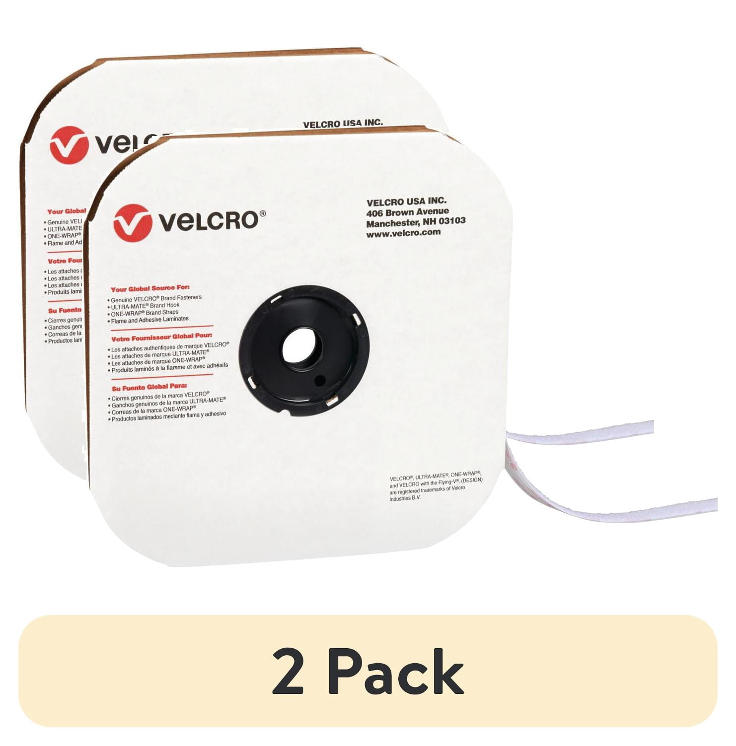 (2 pack) Velcro Brand Tape,Strips,Hook,1/2"x75ft.,Wh VEL156 - Walmart.com