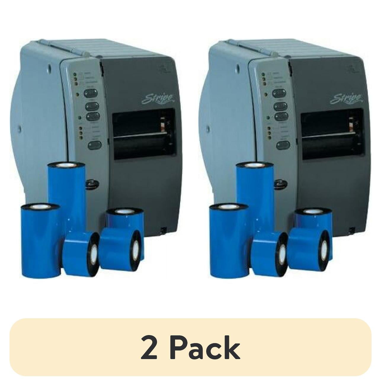 (2 pack) Box Partners Zebra Thermal Transfer Ribbons Wax/Resin 8.66" x 1476' Black 12/Case ...