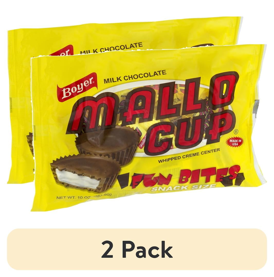 (2 pack) Boyer Milk Chocolate Mallo Cup Snack Size - Walmart.com