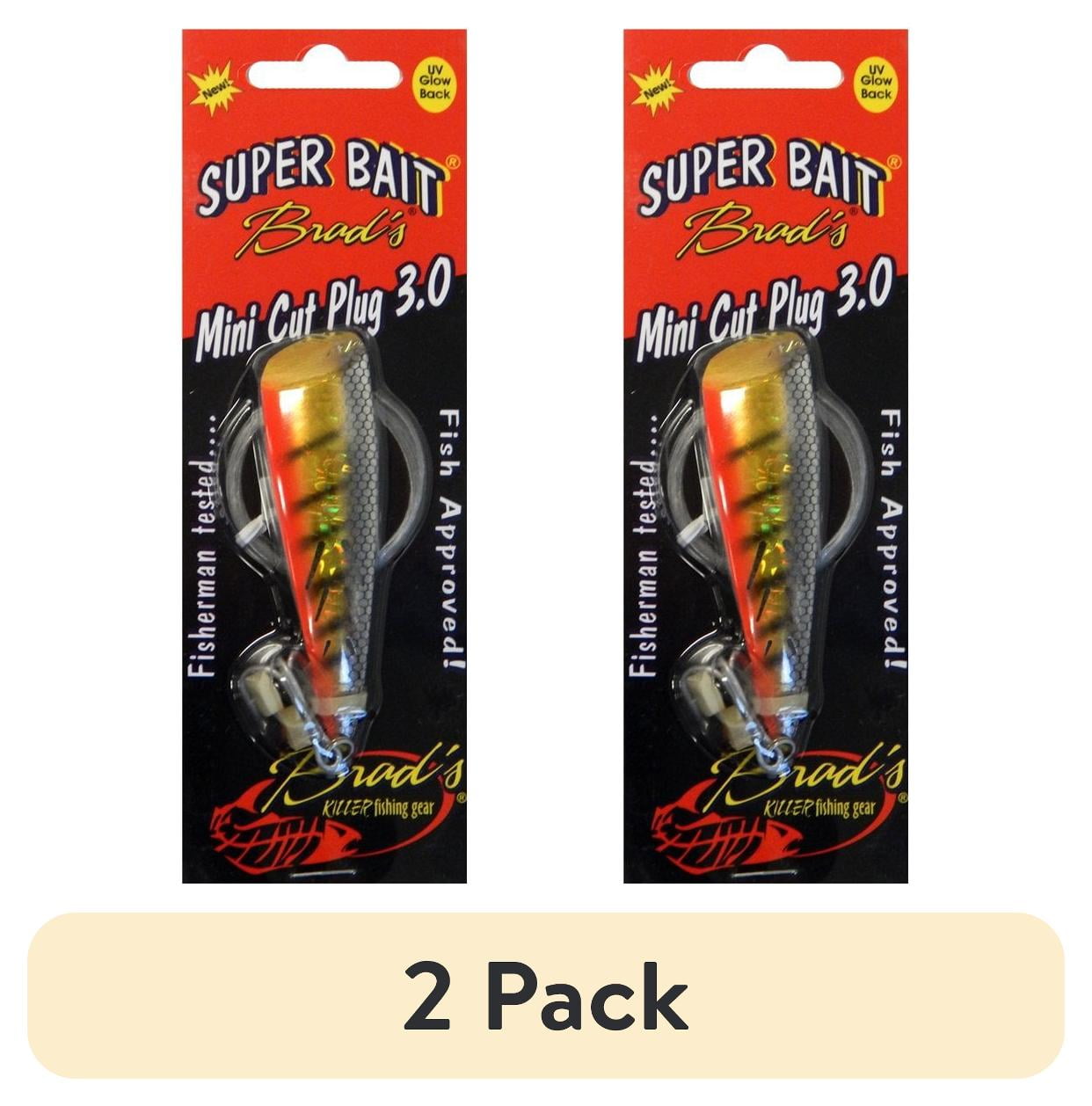 (2 pack) Brad's Super Bait Cut Plug and Mini Cut Plug - 3-Inch, Single ...