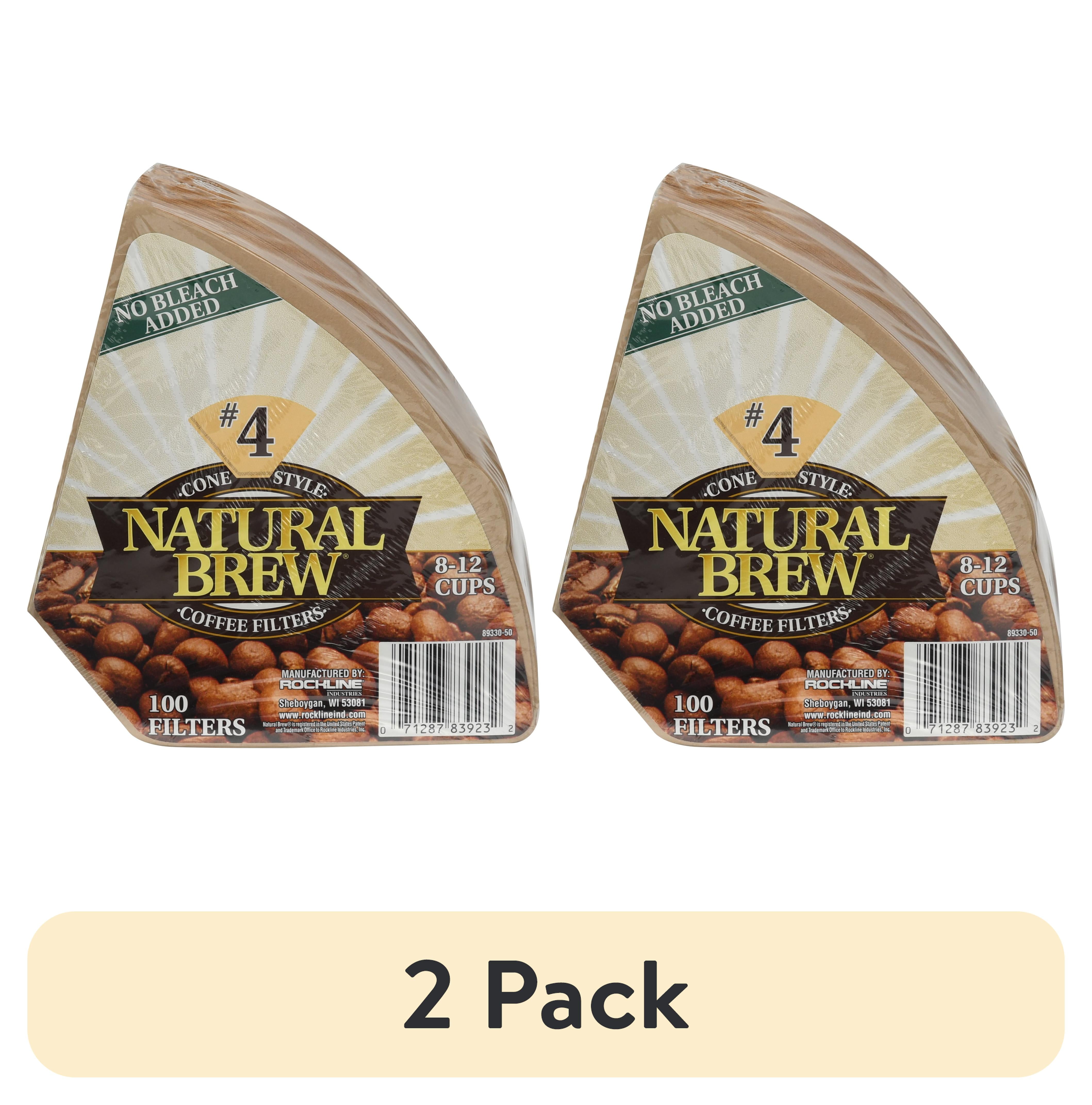 (2 pack) Brew Rite Paper Cone Coffee Filter (100 Count) - Walmart.com