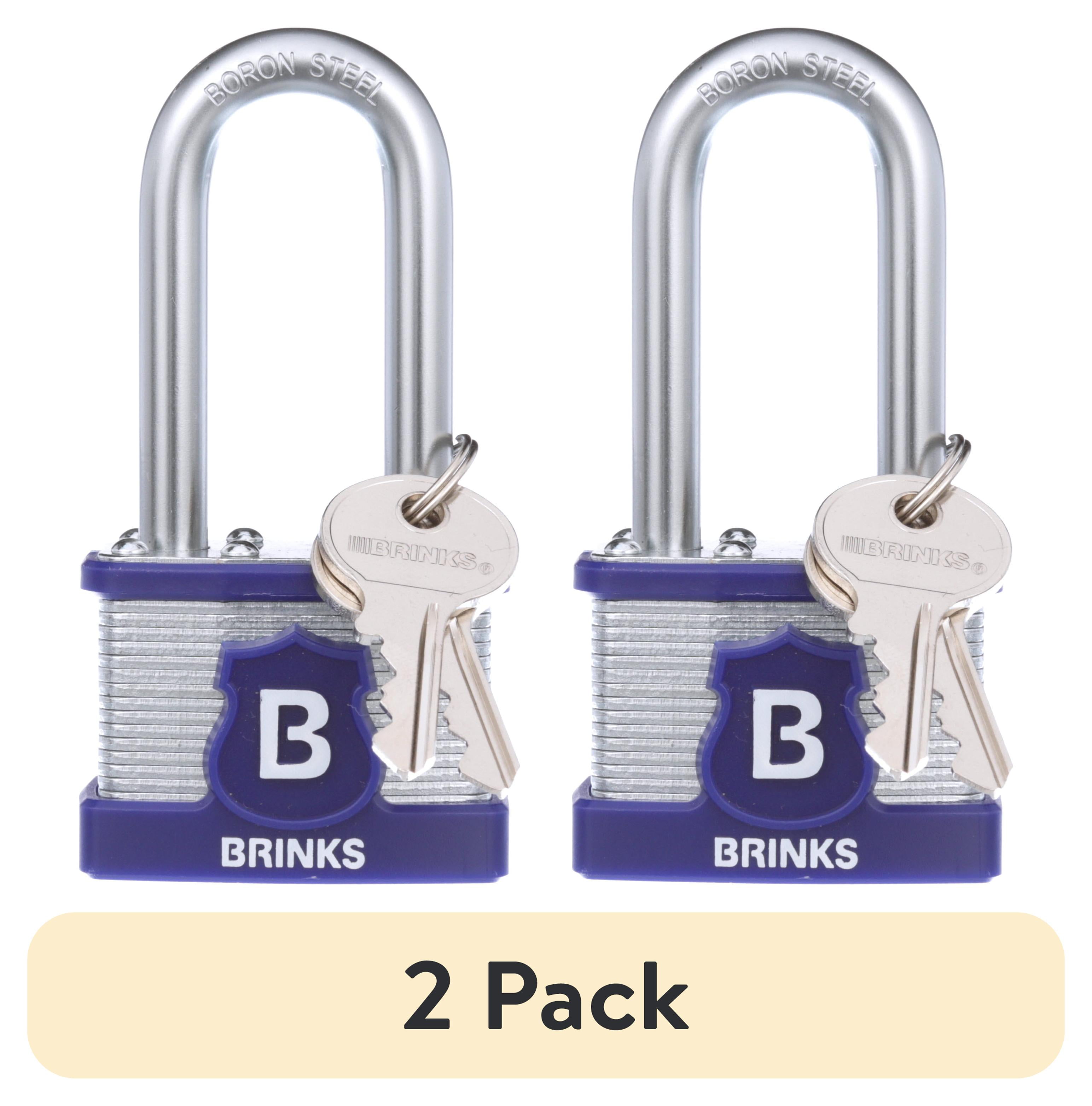 (2 pack) Brinks Laminated Steel 44mm Keyed Padlock with 2in Shackle - Walmart.com