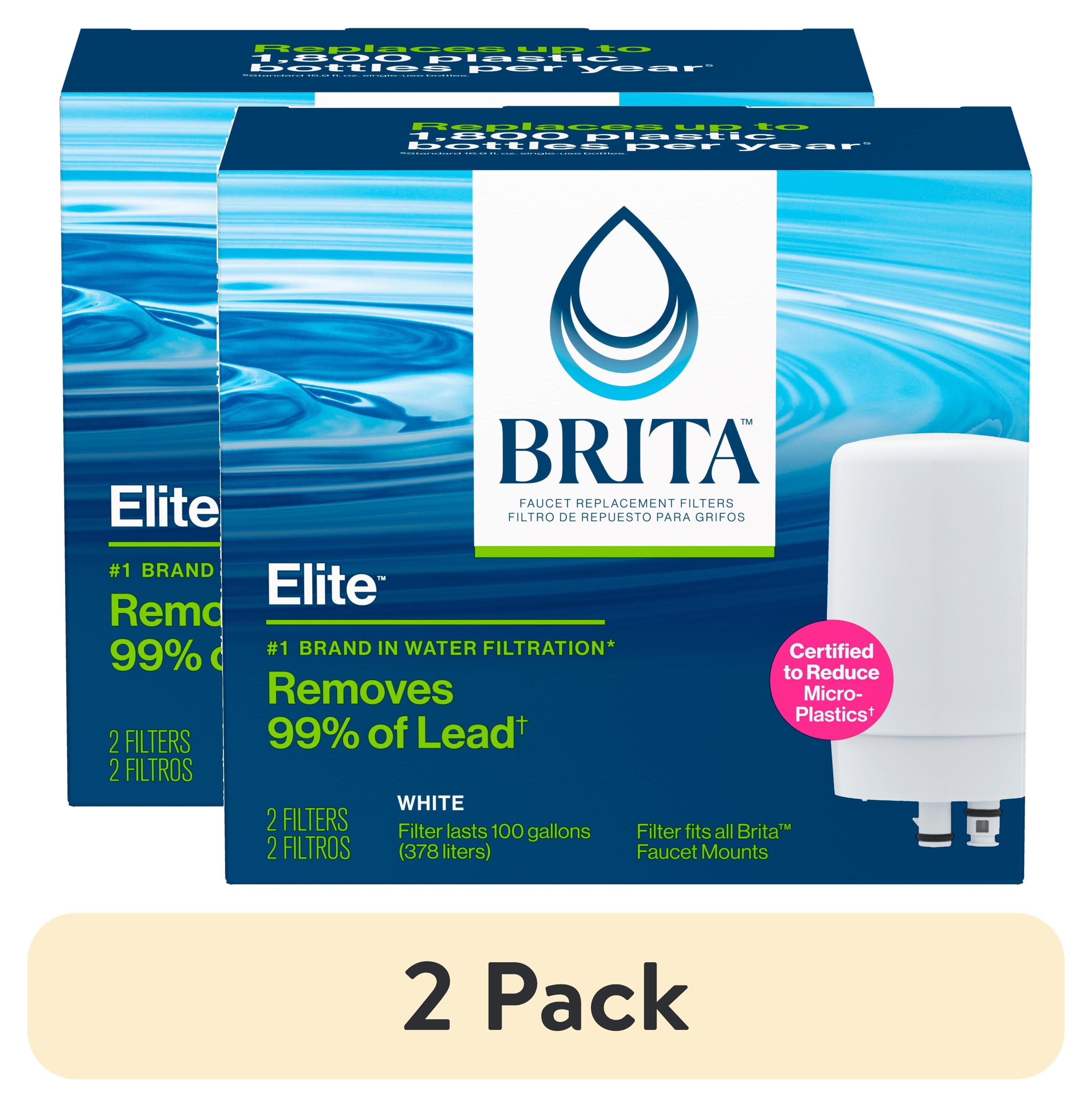 (2 pack) Brita Faucet Mount System Replacement Filter, Reduces Lead ...