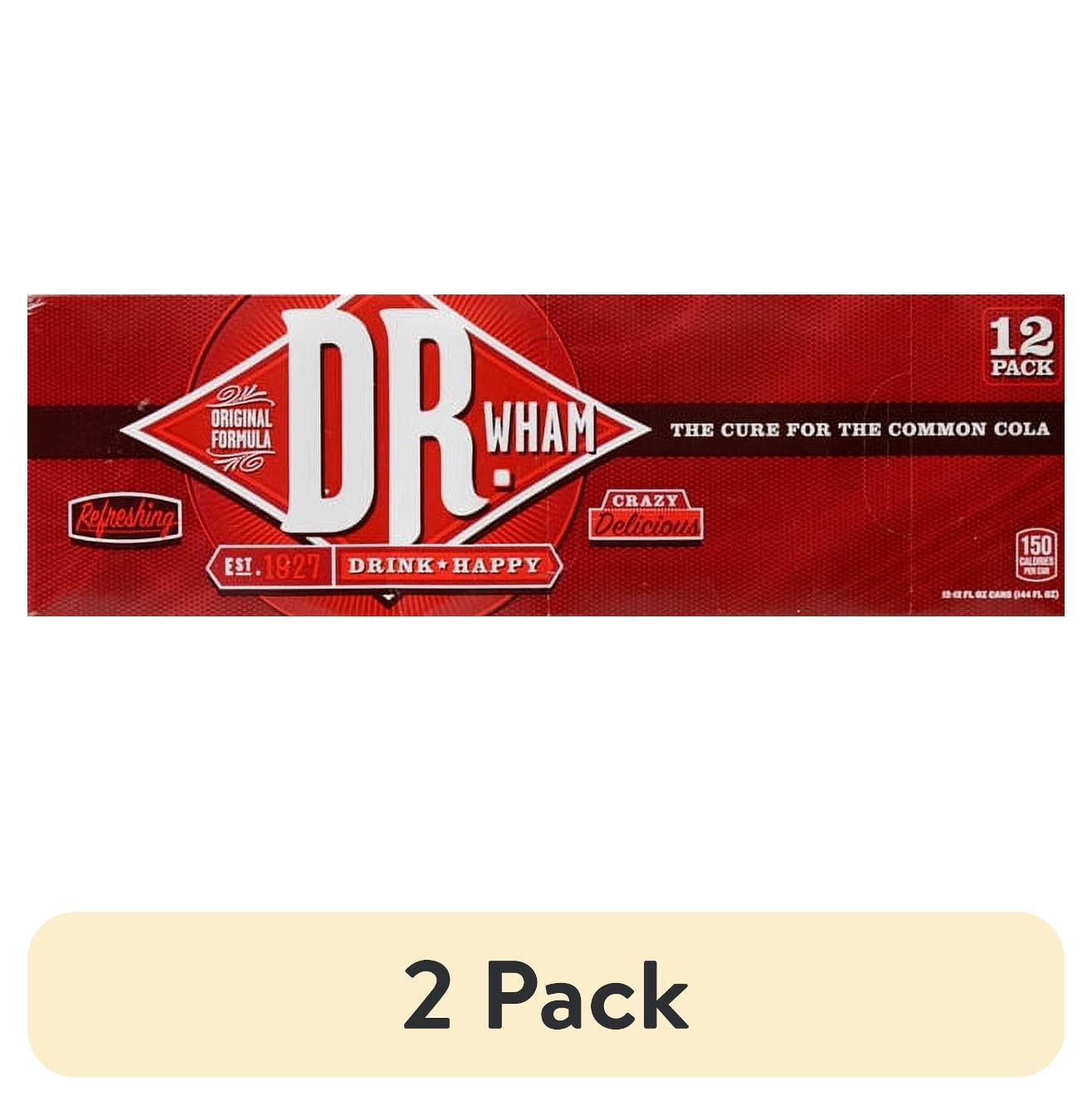 (2 pack) Buffalo Rock Dr. Wham Cola Soda Pop, 12 fl oz, 12 Pack Cans ...