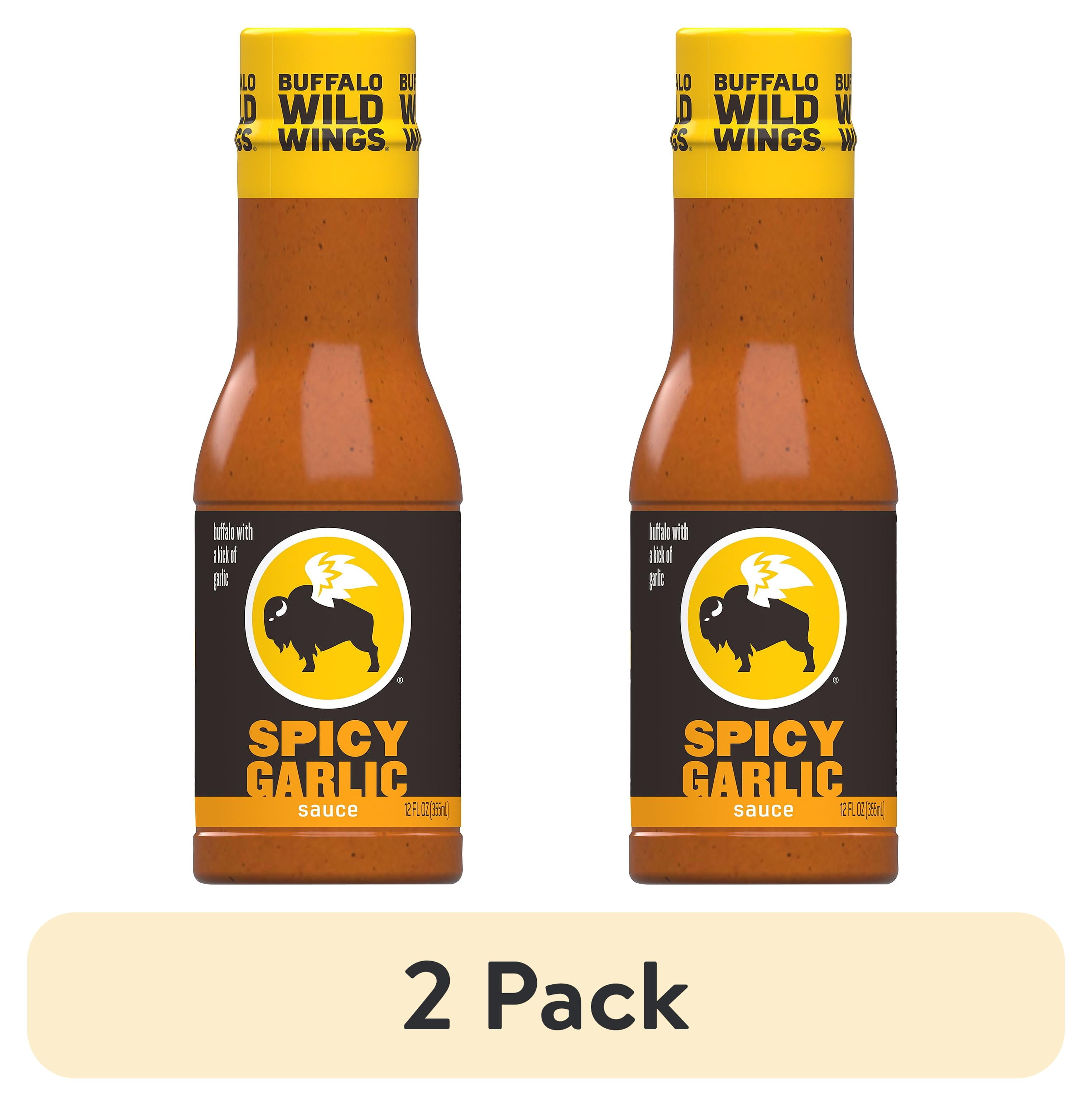 (2 pack) Buffalo Wild Wings Spicy Garlic Buffalo Sauce, 12 fl. oz ...