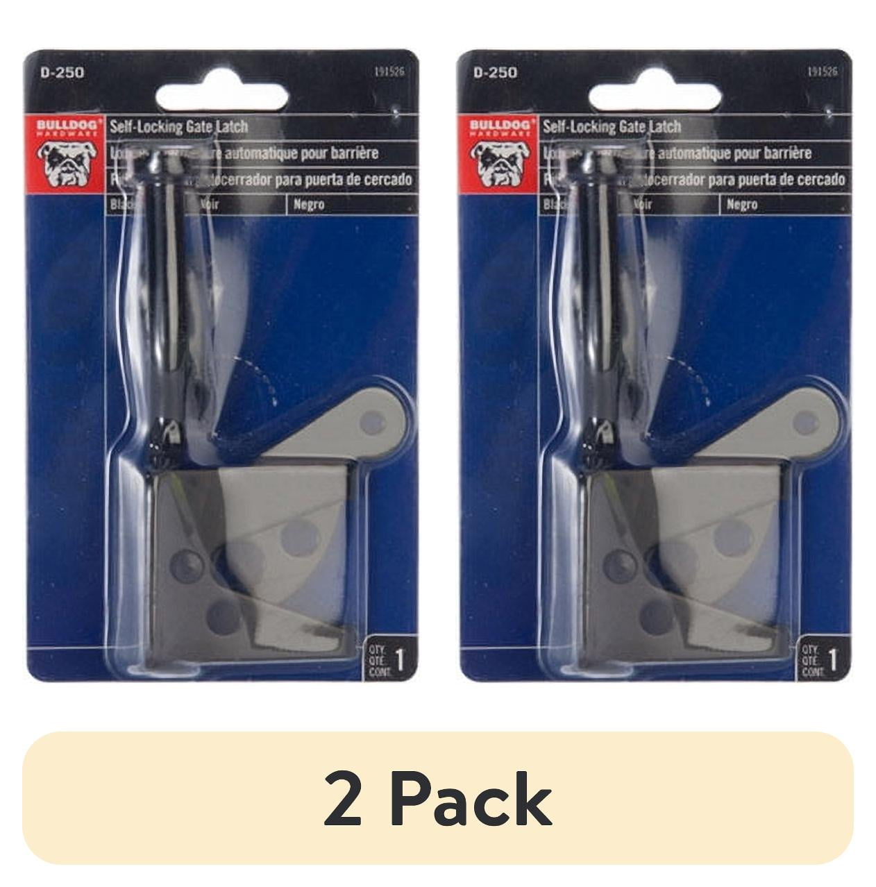 (2 pack) Bulldog Hardware Self Locking, Heavy Duty Gate Latch, Black ...
