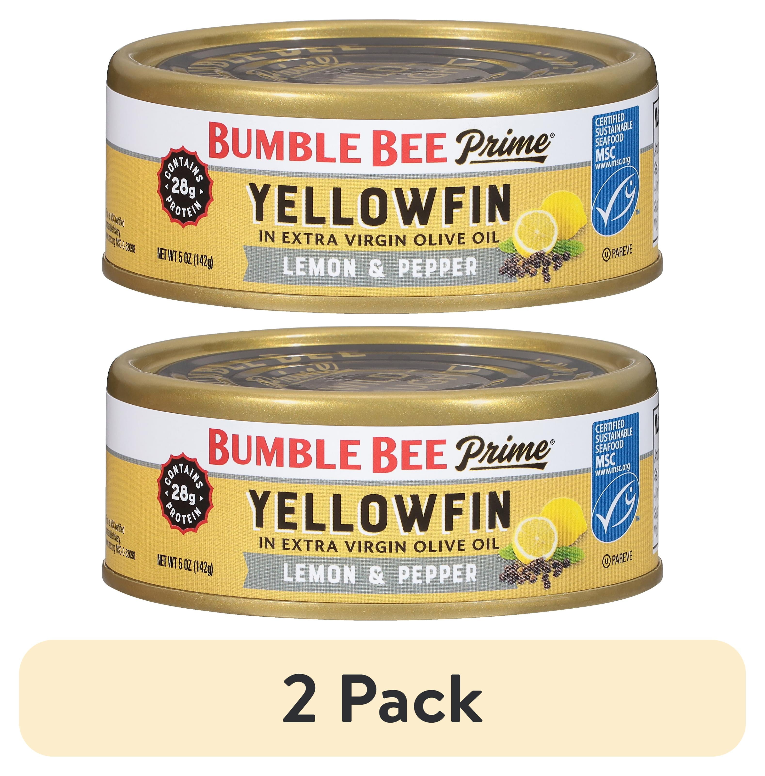 (2 pack) Bumble Bee Prime Lemon and Pepper Seasoned Yellowfin Tuna in ...