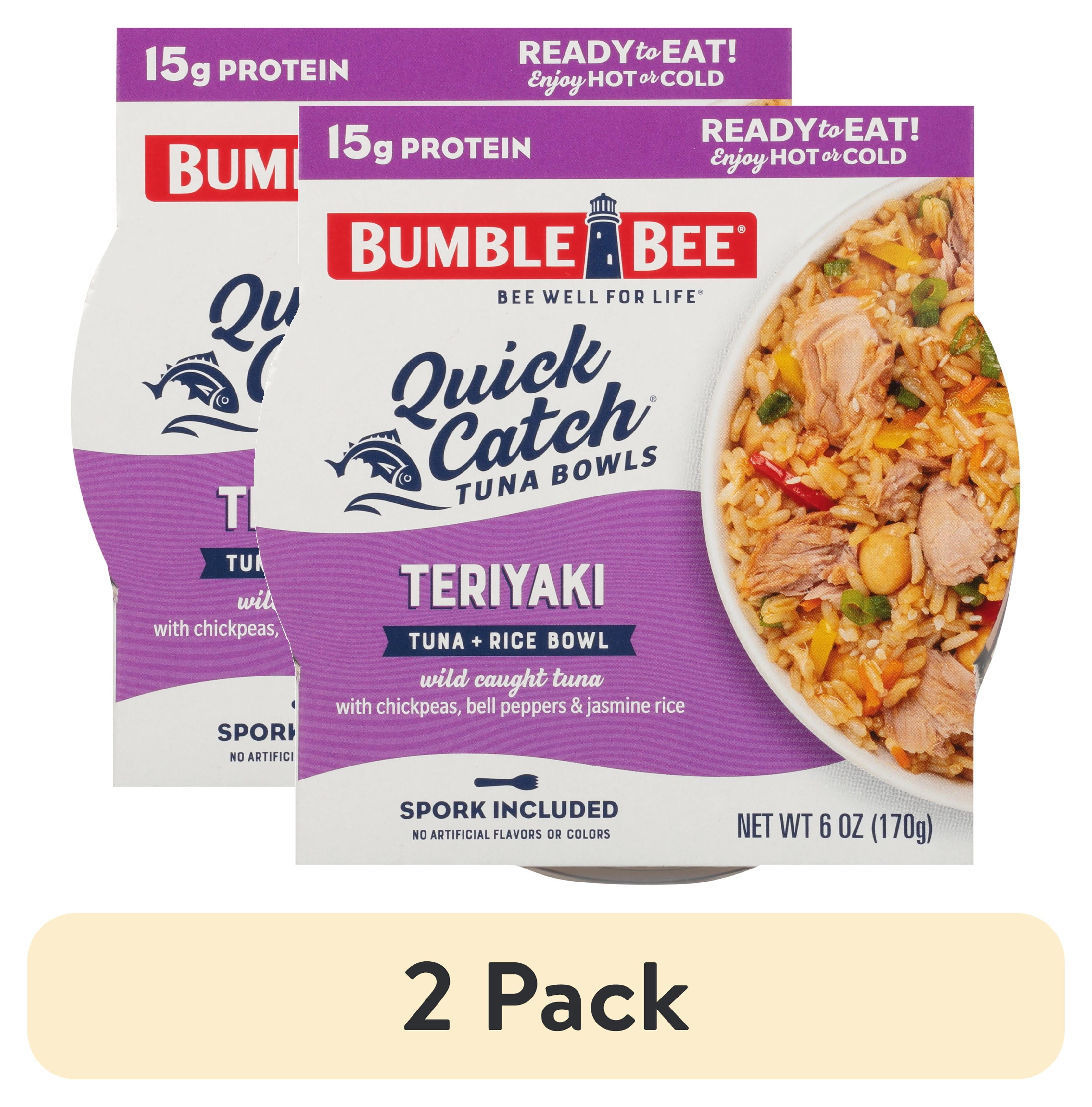 (2 pack) Bumble Bee Quick Catch Teriyaki Flavored Tuna and Rice Bowl ...