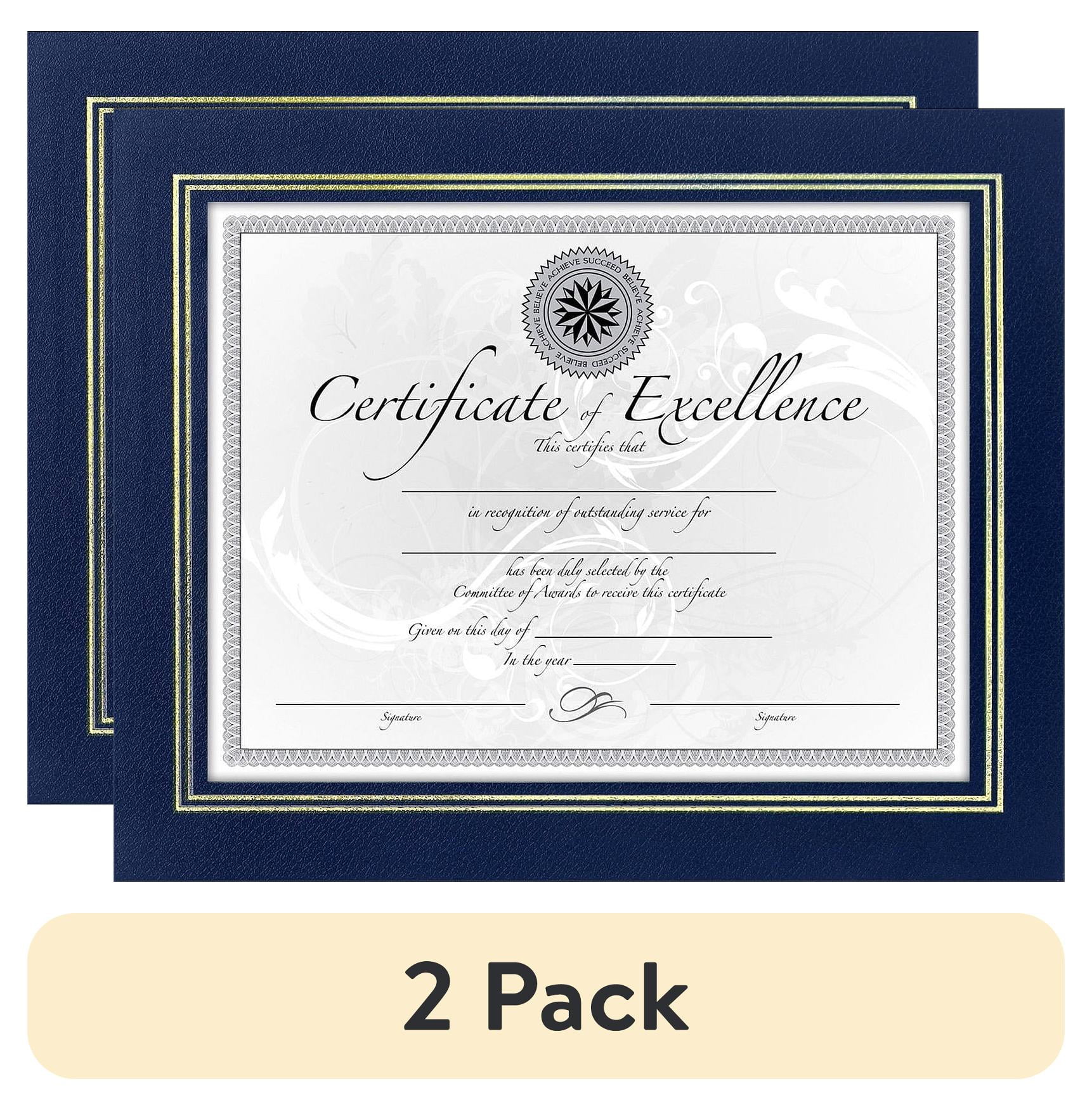 (2 pack) Burns Grp. Leatherette Frames - Walmart Business Supplies
