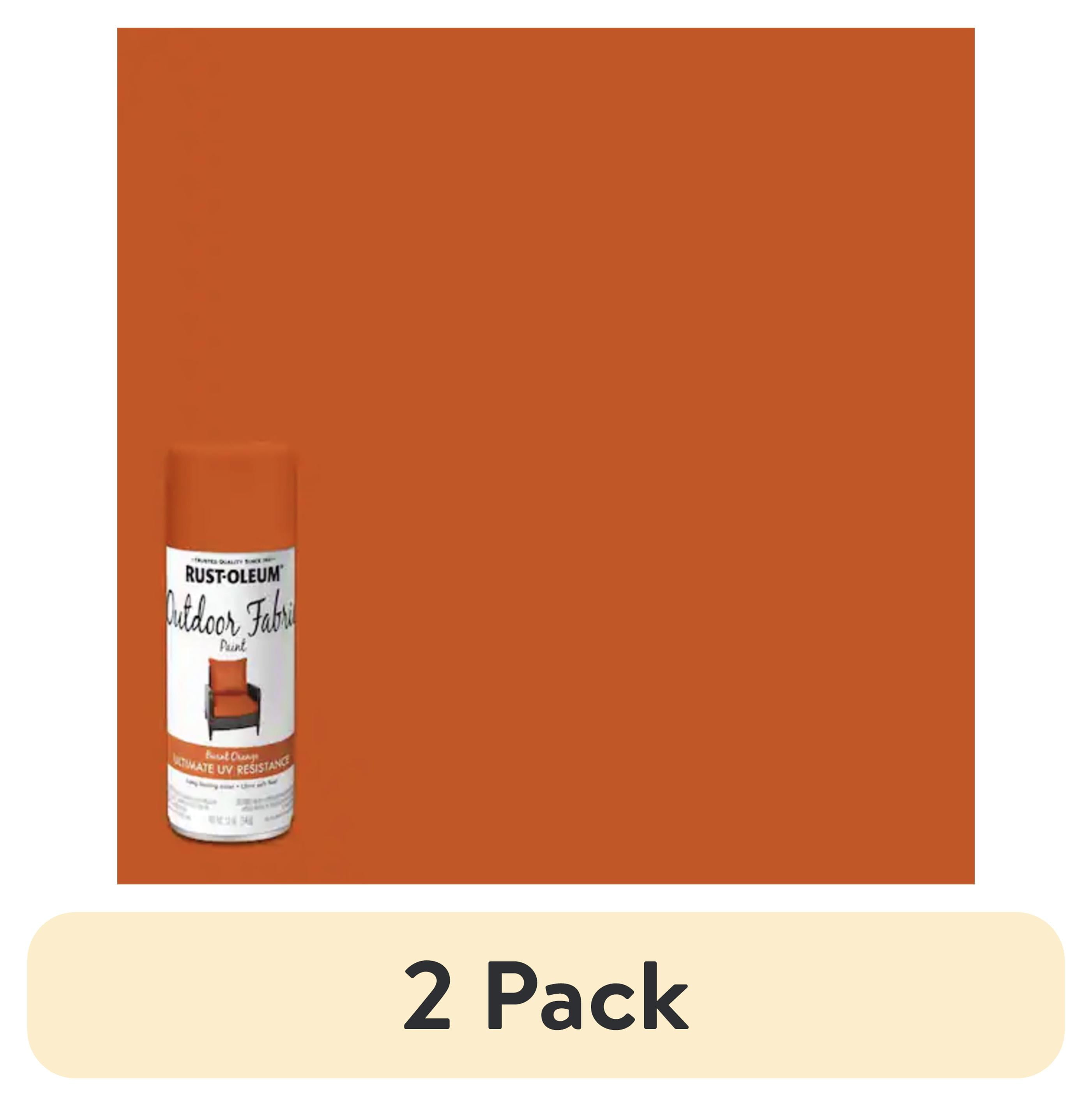 (2 pack) 6 Pack, Burnt Orange, Rust-Oleum Specialty Outdoor Fabric ...