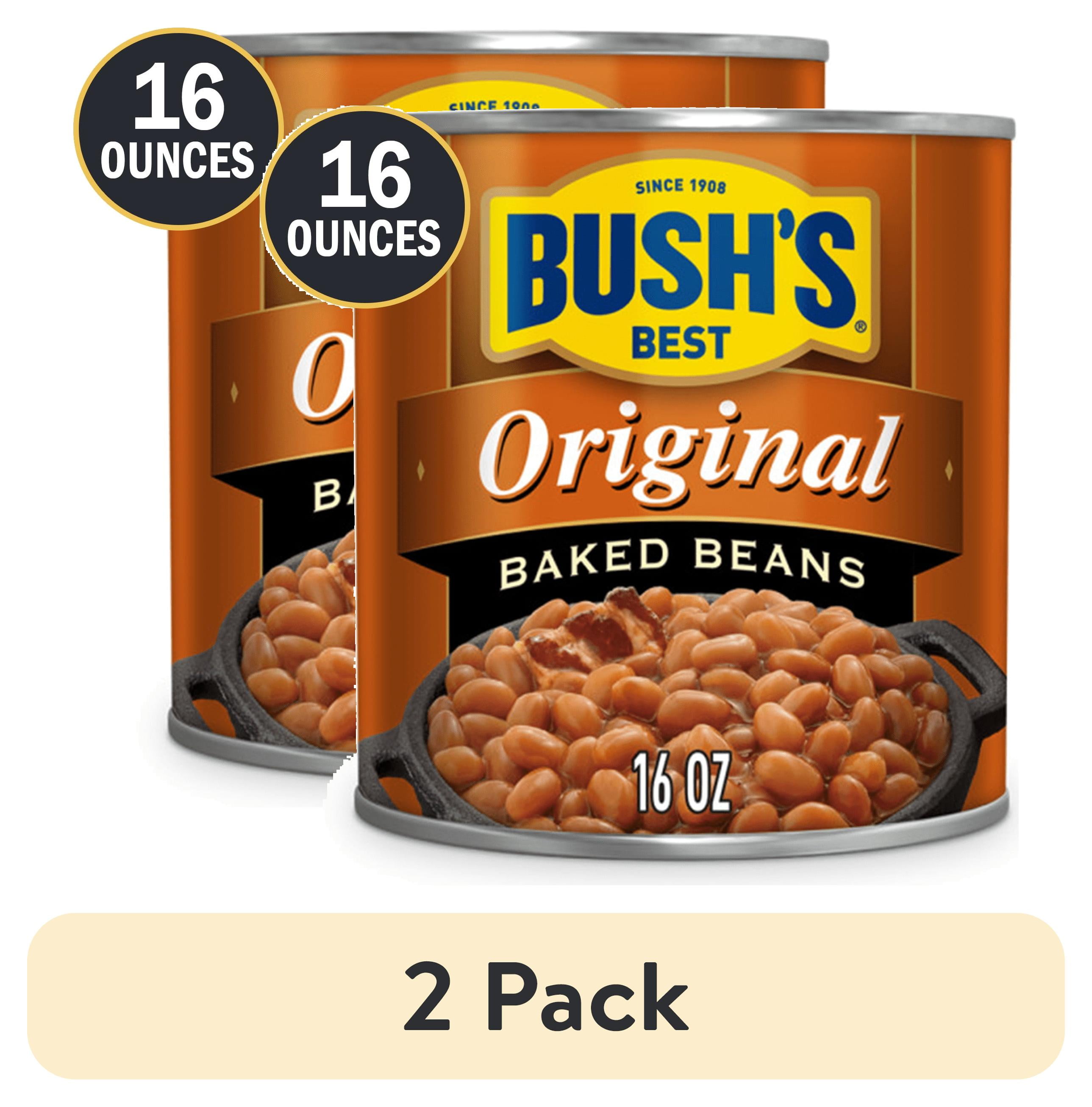 (2 pack) Bush's Original Baked Beans, Canned Beans, 16 oz Can - Walmart.com