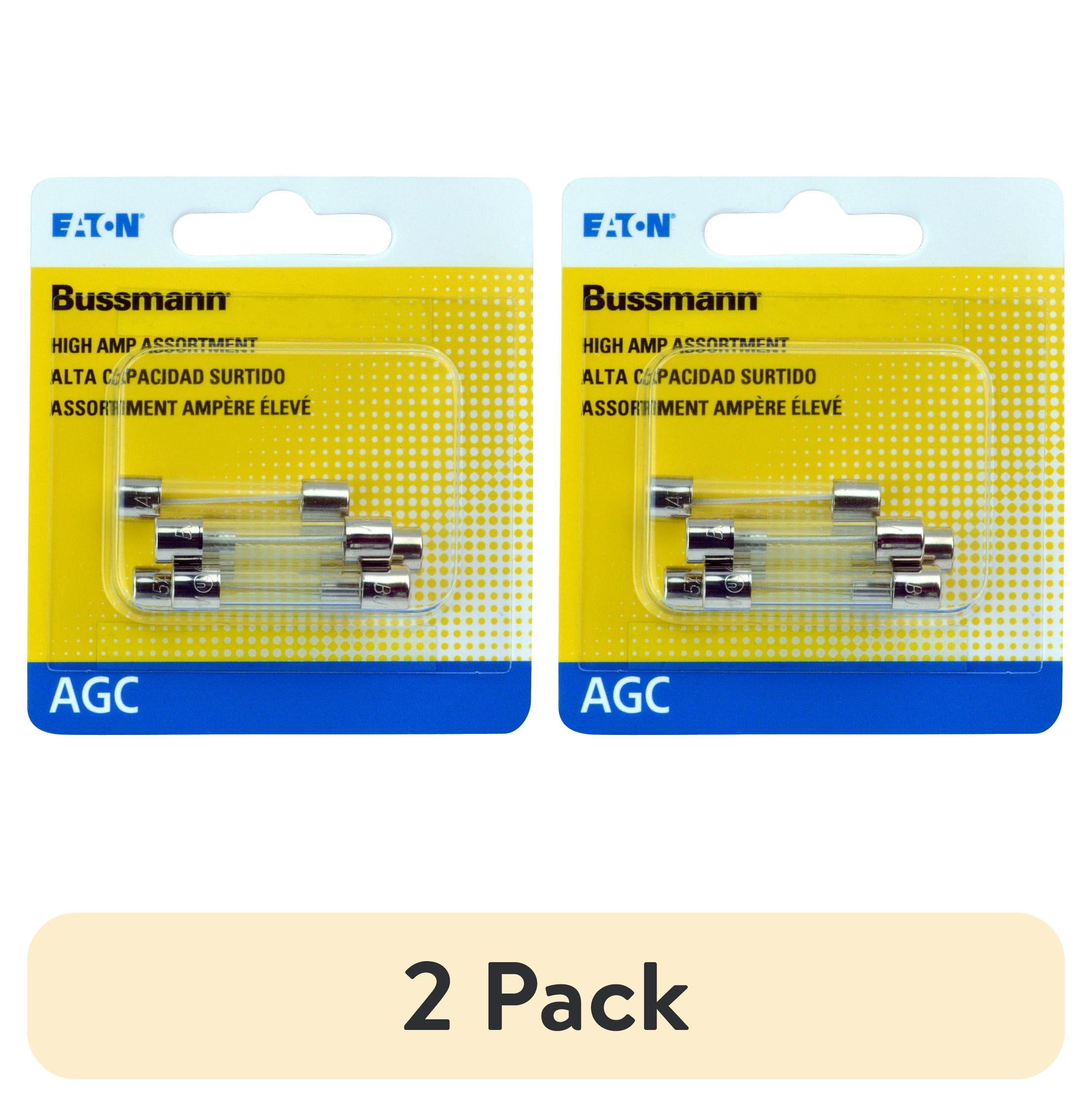 (2 pack) Bussmann 5 Count Automotive Glass Fuse Assortment, BP-AGC-A5 ...