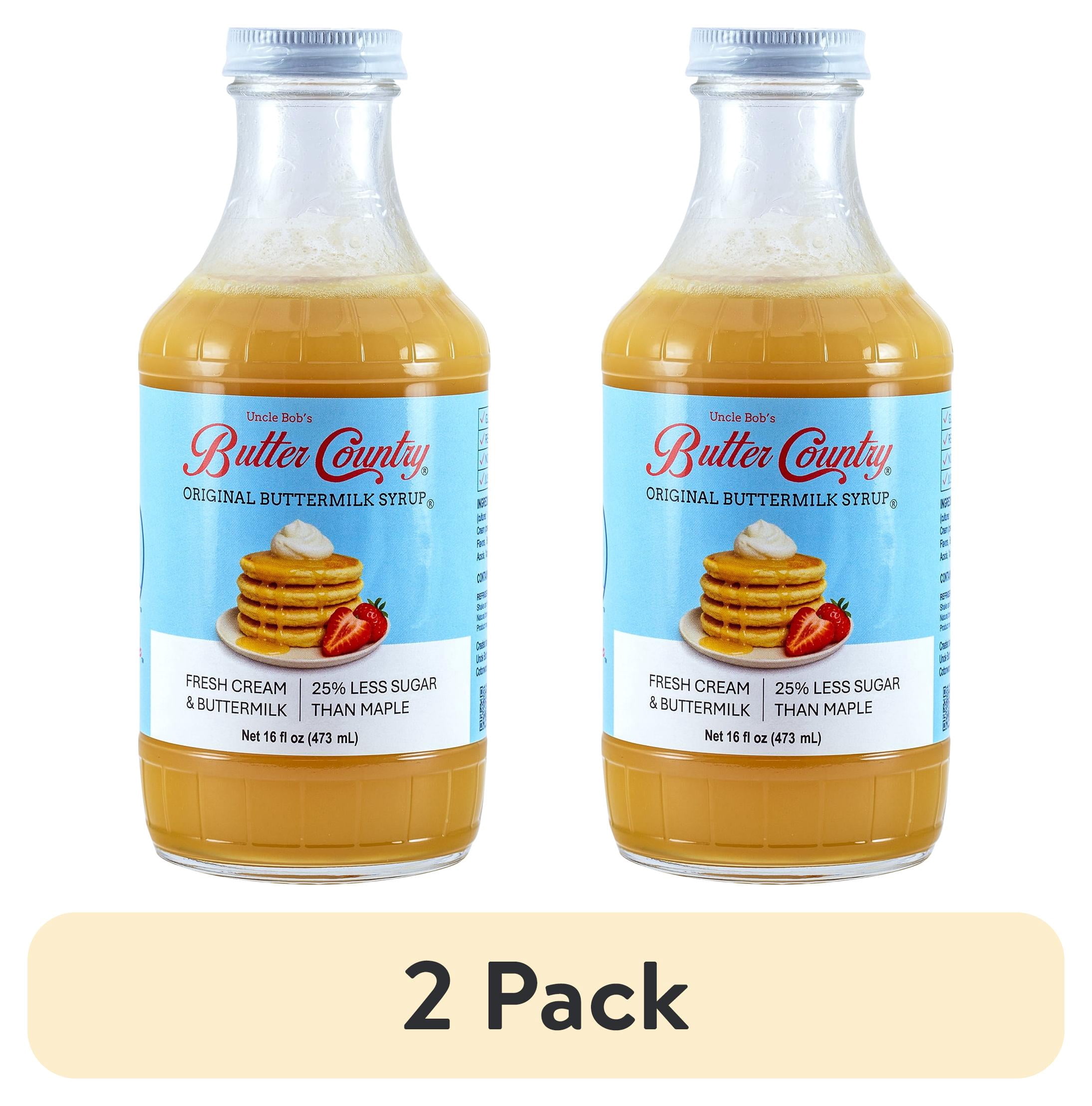 (2 pack) Butter Country Rich and Creamy Buttermilk Syrup | Original ...