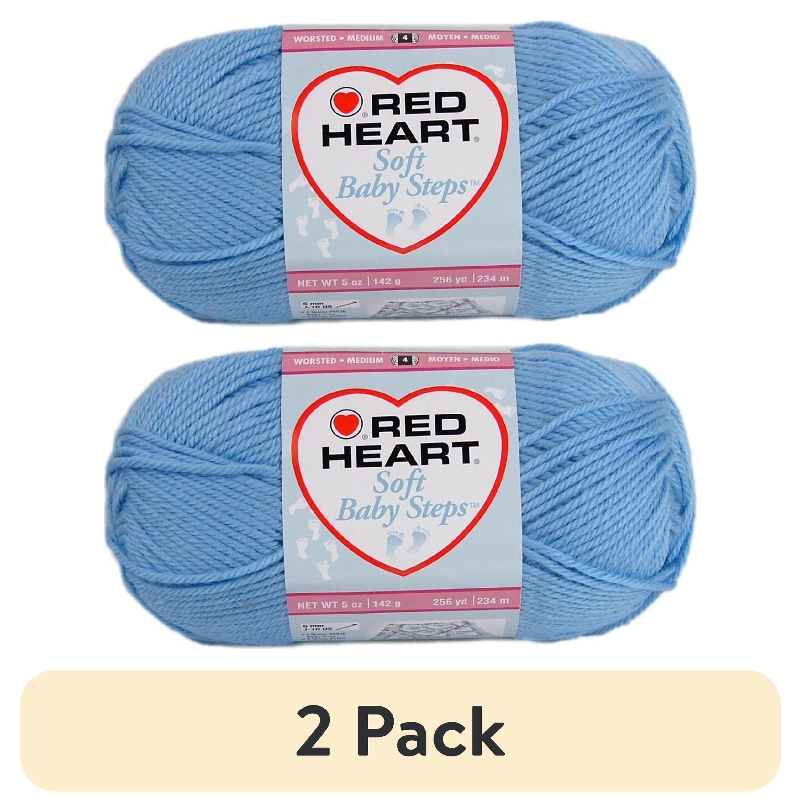 (2 pack) Red Heart Soft Baby Steps Yarn-Baby Blue - Walmart.com