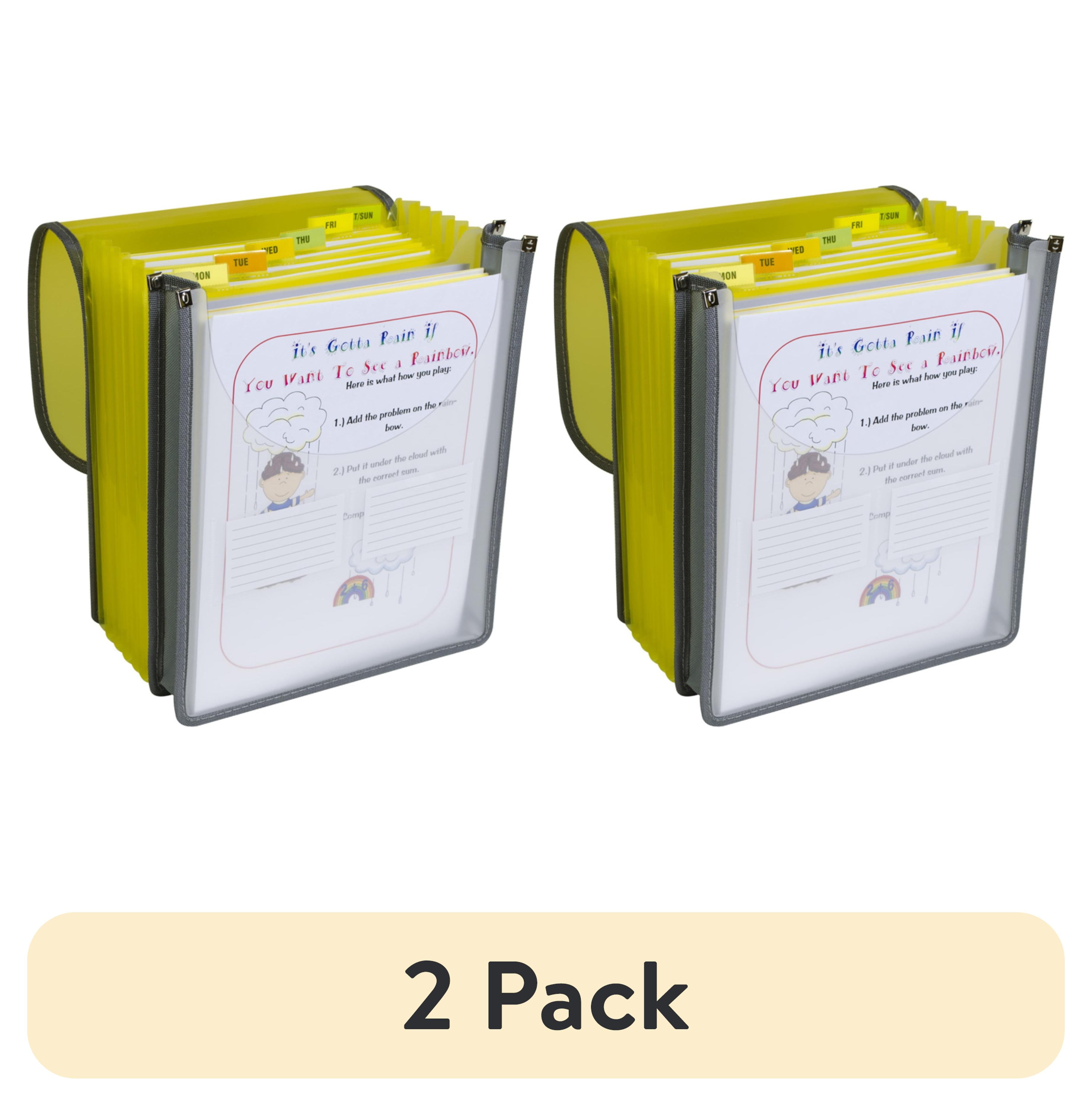 (2 pack) C-Line Letter Organizer Folder - 8 1/2" x 11" - 400 Sheet ...