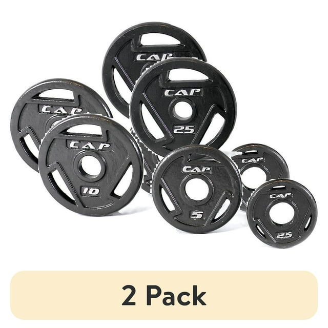(2 pack) CAP Barbell 2" Olympic Grip Plate, 2.5lb pair (2x2.5lb ...