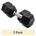 (2 pack) CAP Barbell, 20lb Rubber Hex Dumbbell, Single - Walmart.com
