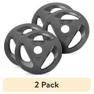 Free Shipping! Athletic Works 100LB Black Cast Iron Weight Plate Set ...