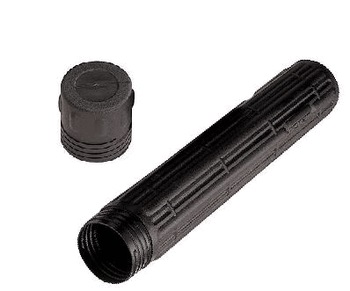 (2 pack) CHARTPAK Expandable Tube System Small Tube 24" x 2 1/2", Black ...