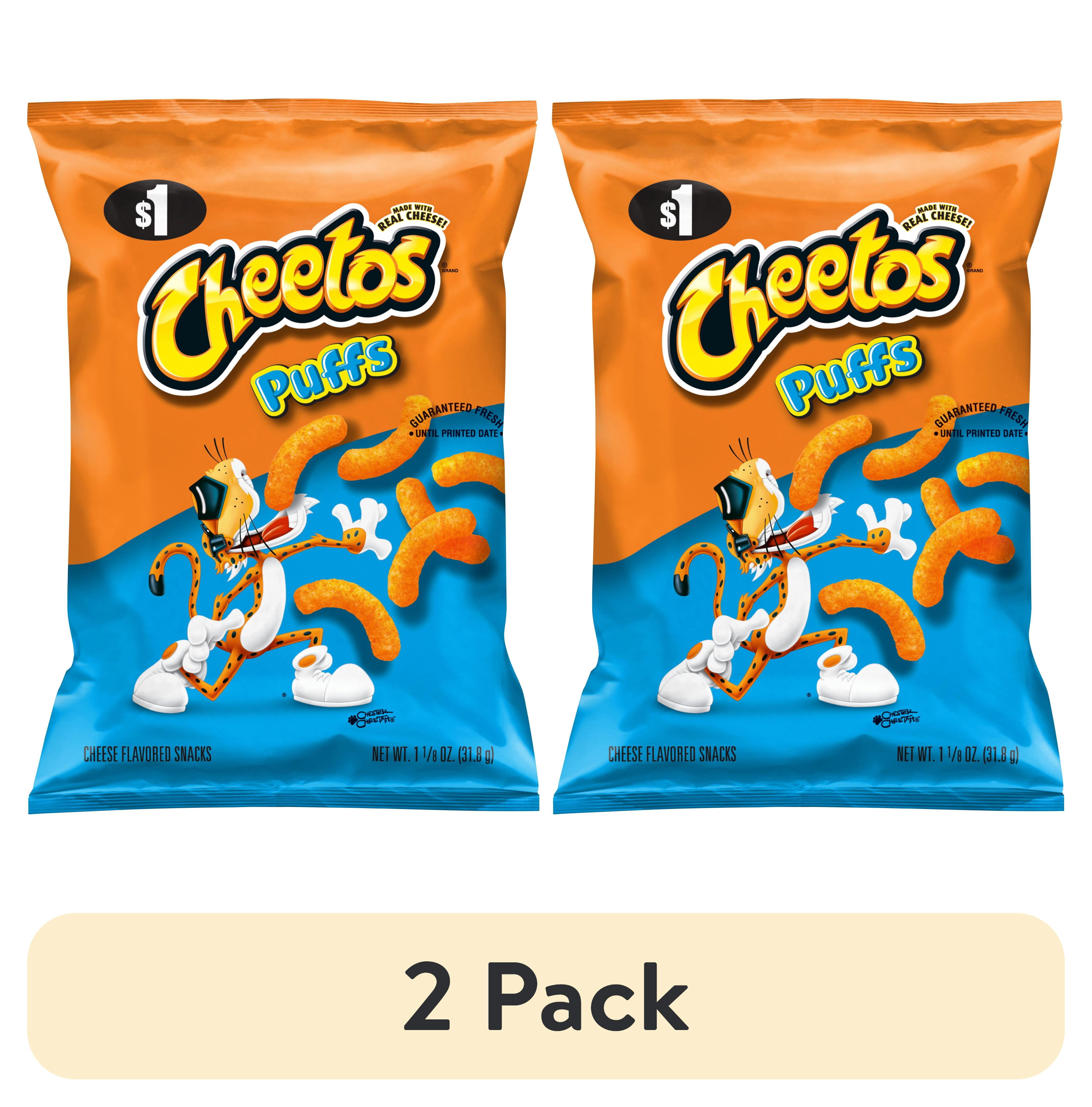 (2 pack) Cheetos Puffs Cheese Flavored Snacks, 1.125 oz Bag - Walmart.com
