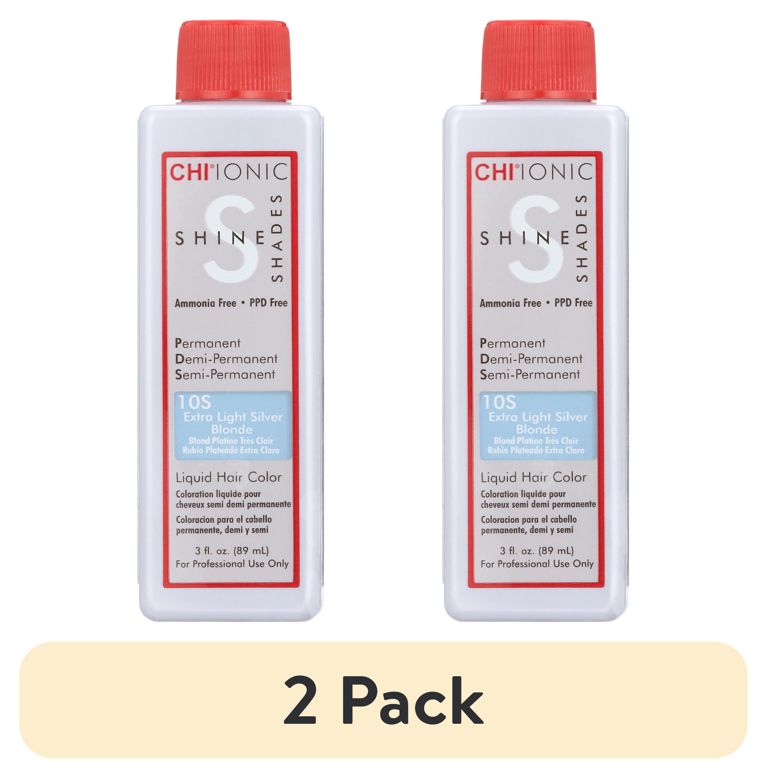 (2 pack) CHI Ionic Shine Shades Liquid Hair Color - 10S Extra Light ...