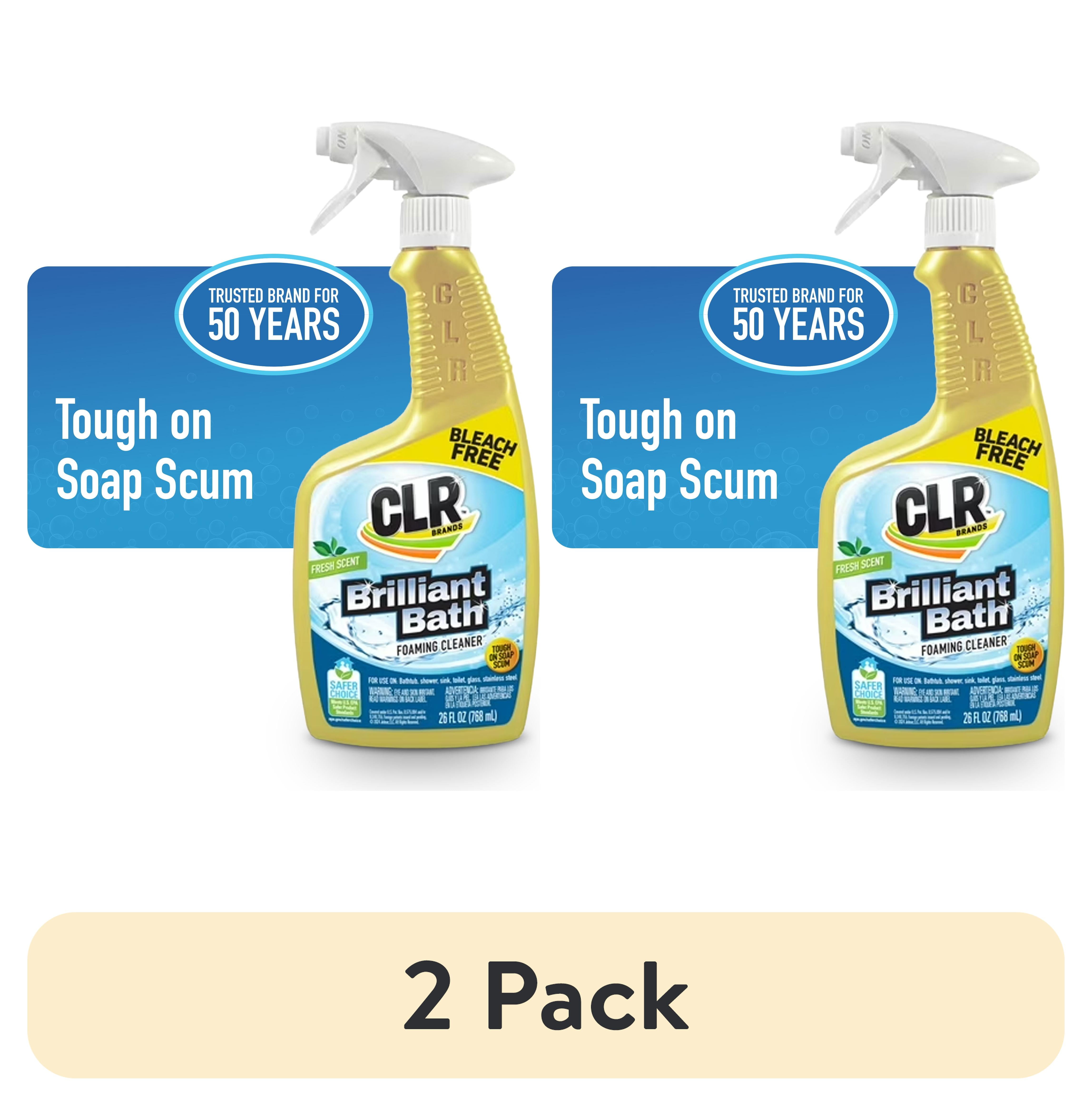 (2 pack) CLR Brilliant Bath Foaming Multi-Surface Cleaner, Fresh Scent ...