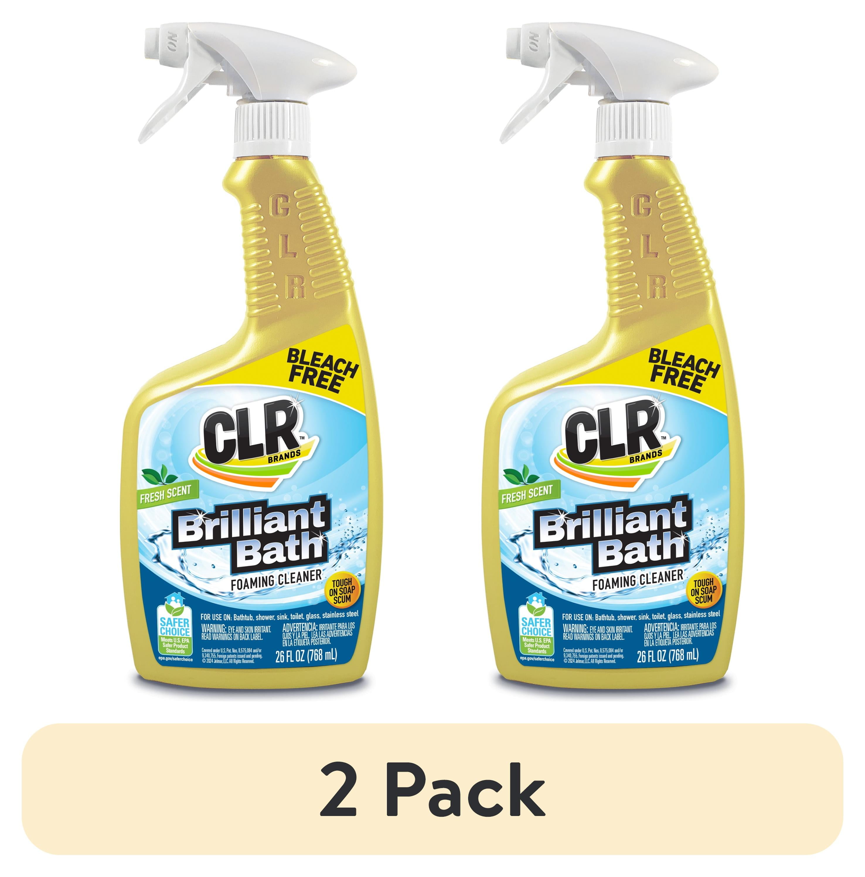 (2 pack) CLR Brilliant Bath Foaming Multi-Surface Cleaner, Fresh Scent ...