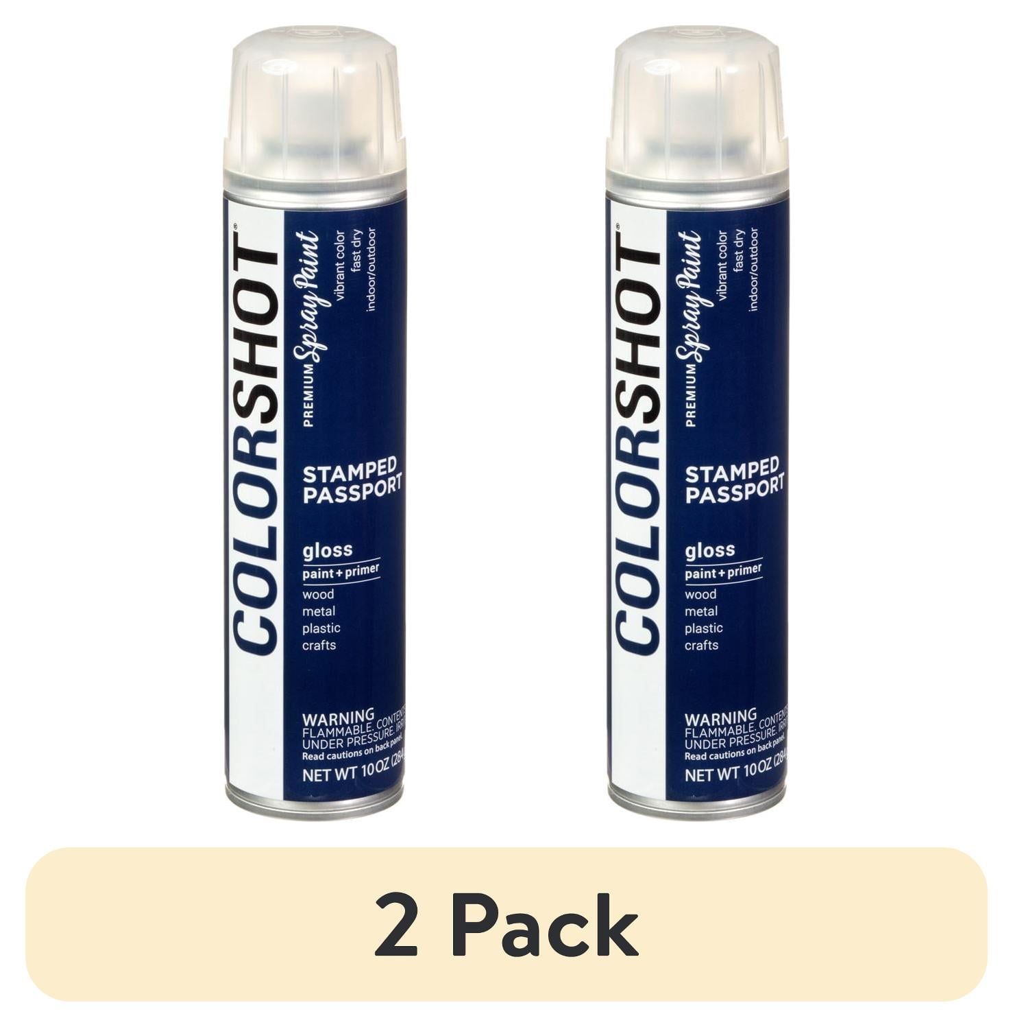 (2 pack) COLORSHOT Premium Multi-Surface Gloss Stamped Passport Spray ...