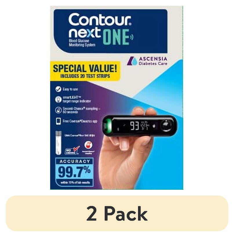(2 pack) CONTOUR®NEXT ONE Blood Glucose Meter Value Pack - Walmart.com