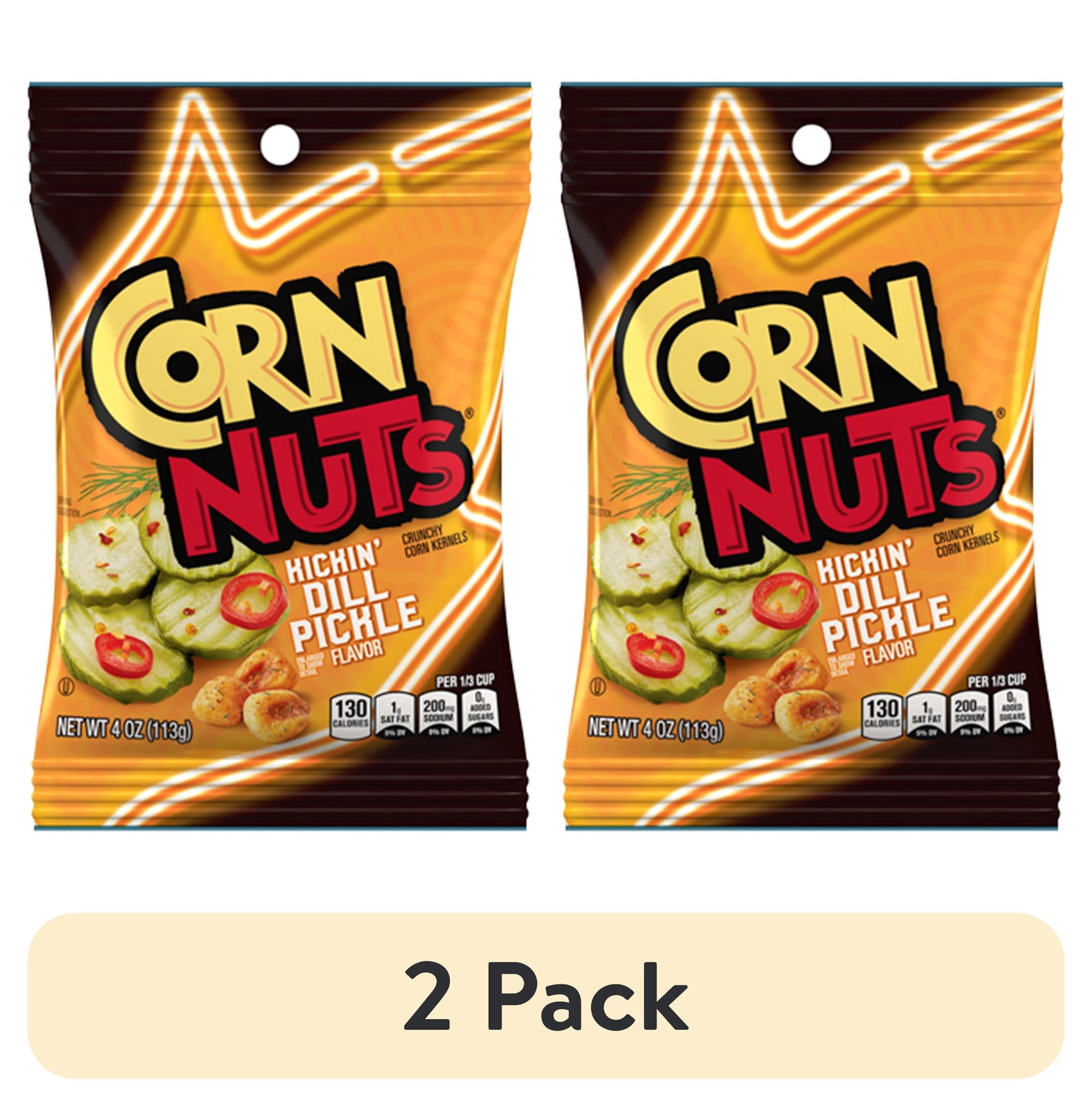 (2 pack) CORN NUTS Kickin Dill Pickle, Corn Kernels, Dill Pickle ...