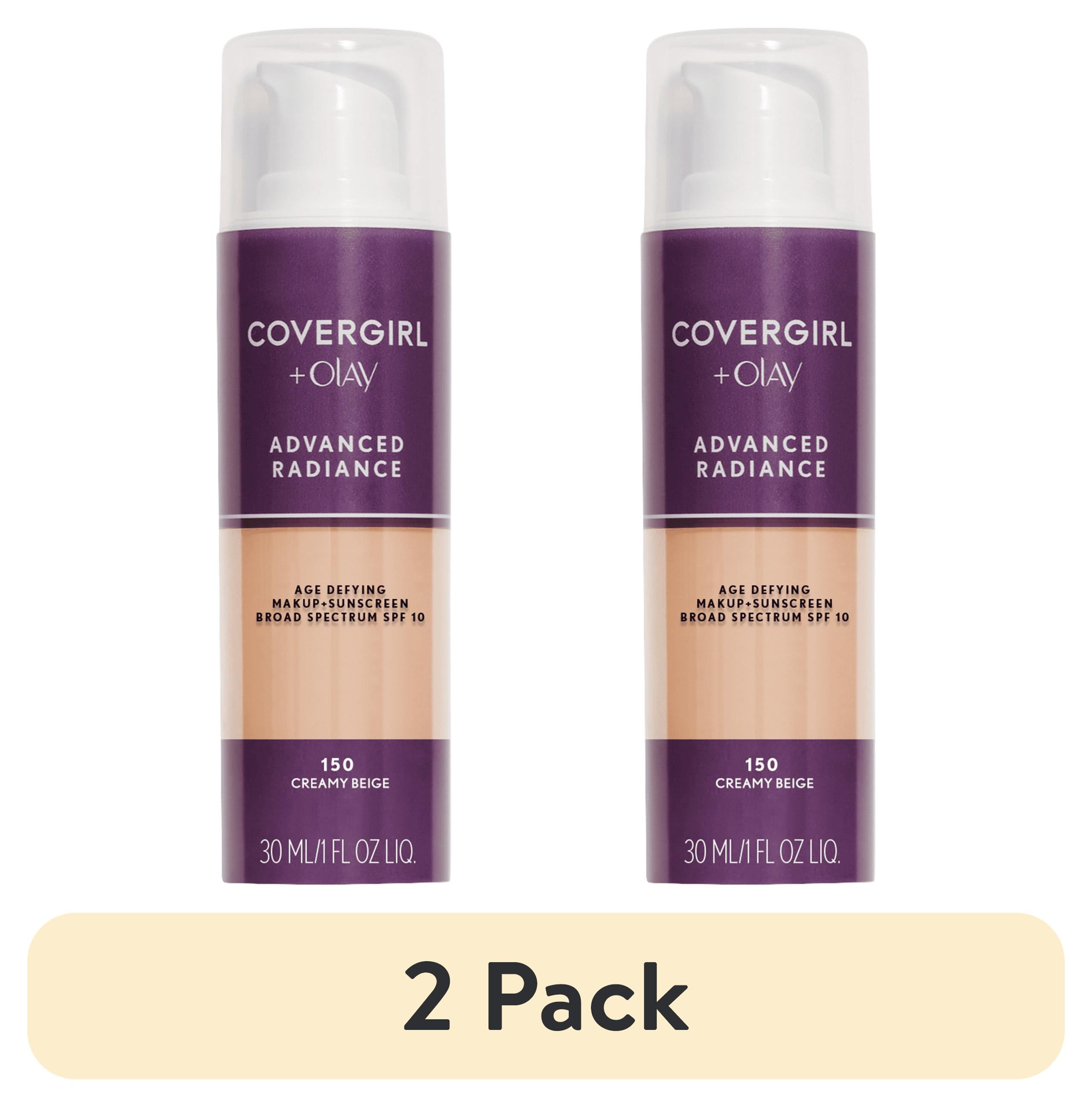 (2 pack) COVERGIRL Advanced Radiance Age-Defying Liquid Foundation, 150 ...