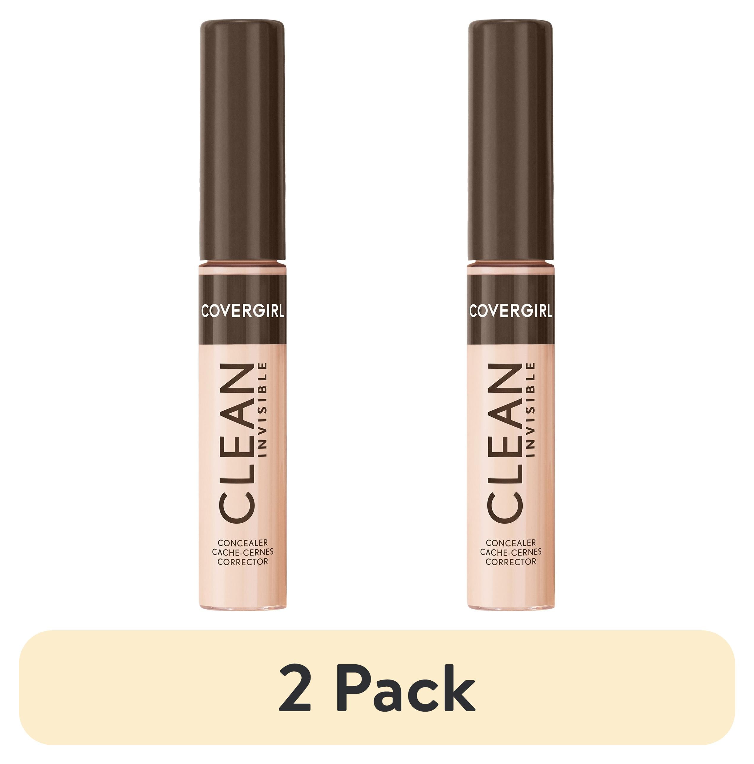 (2 pack) COVERGIRL Clean Invisible Liquid Concealer, 101 Porcelain, 0. ...
