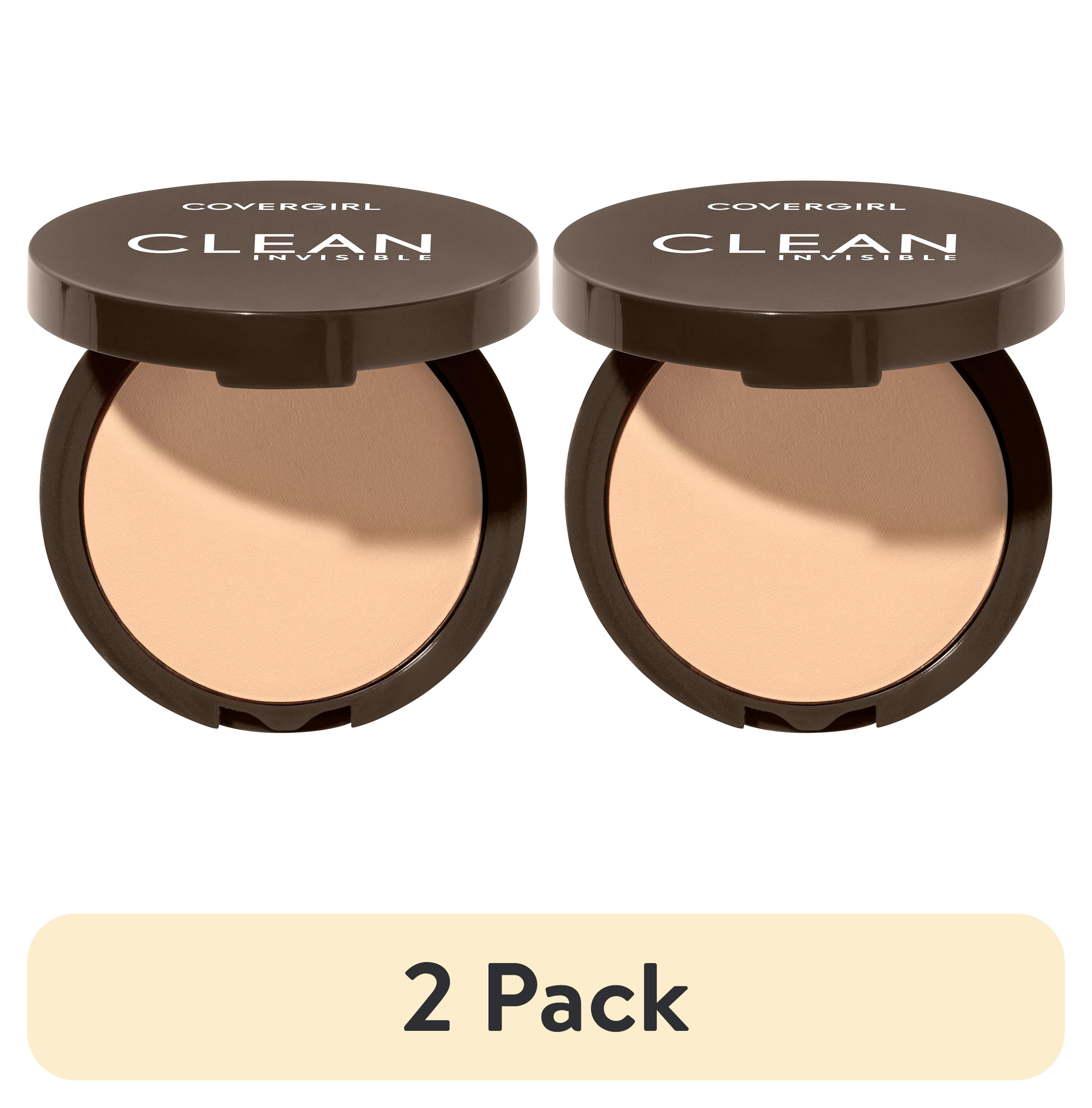 (2 pack) COVERGIRL Clean Invisible Pressed Powder, 110 Classic Ivory, 0 ...